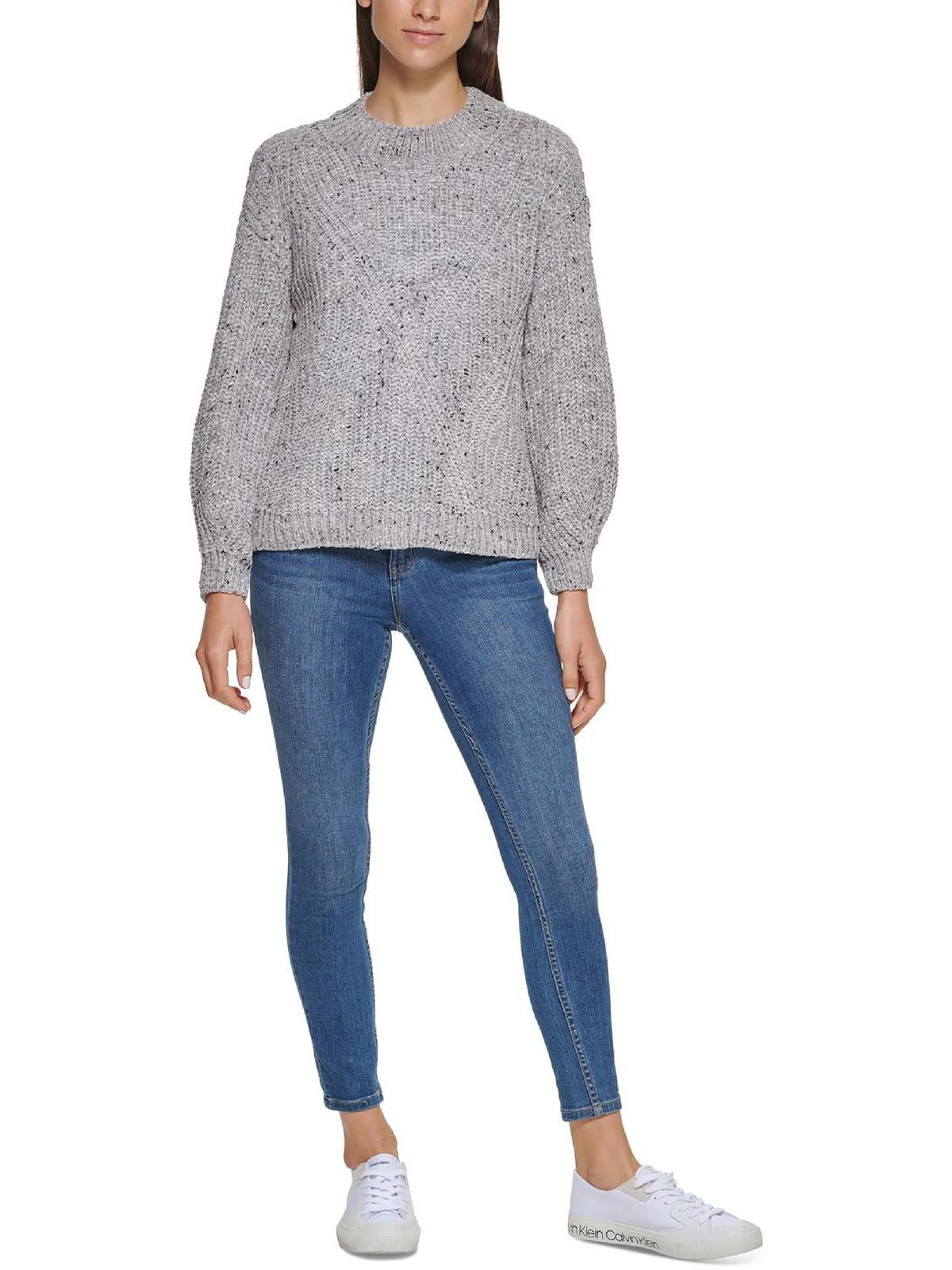 Calvin Klein Womens Chenille Crewneck Pullover Sweater - Walmart.com