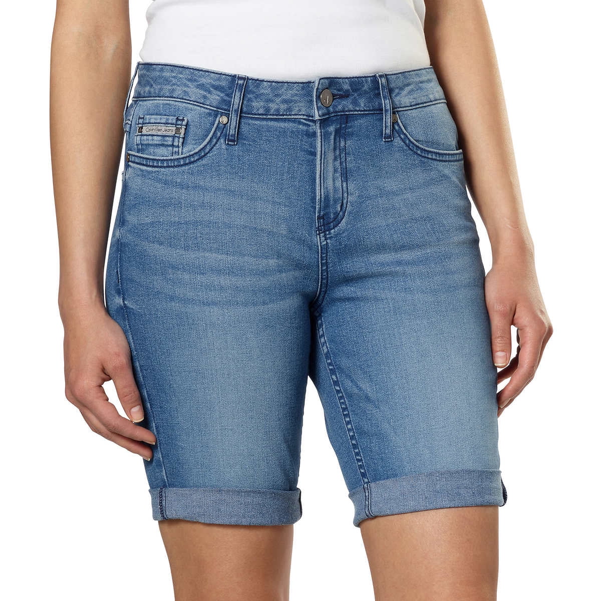 Calvin Klein Jeans Women's Denim Shorts, Joel Blue, 4 - Walmart.com