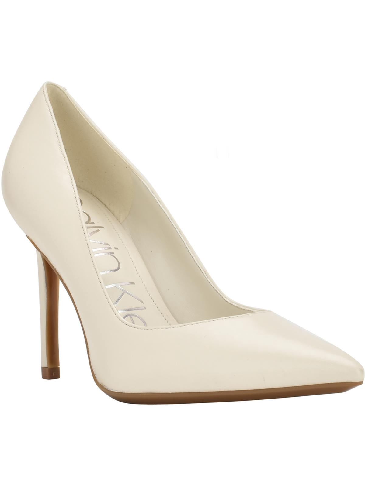 Calvin Klein Womens Dove Leather Stiletto Pumps - Walmart.com