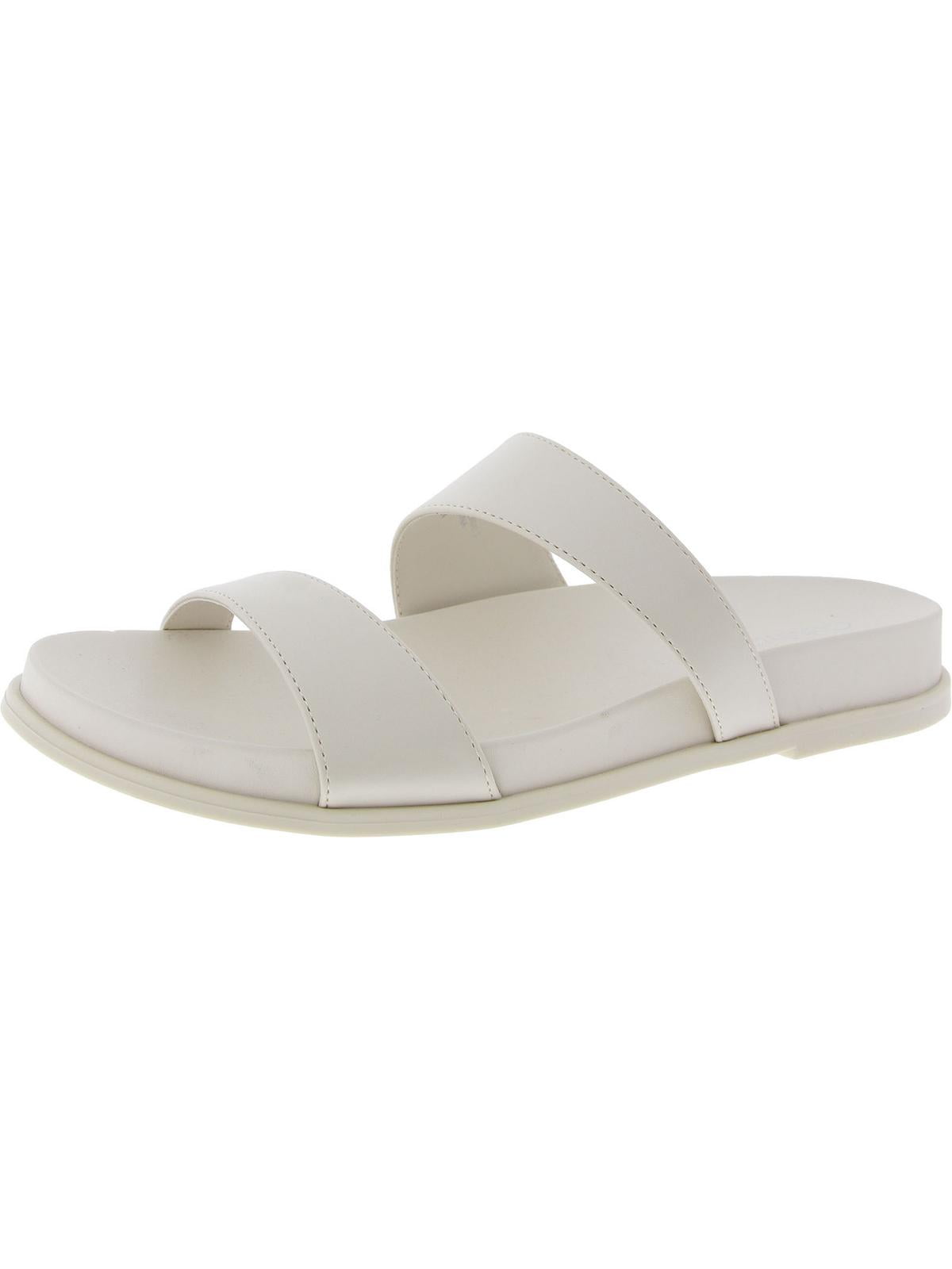 Calvin Klein Womens Explore Logo Metallic Slide Sandals - Walmart.com