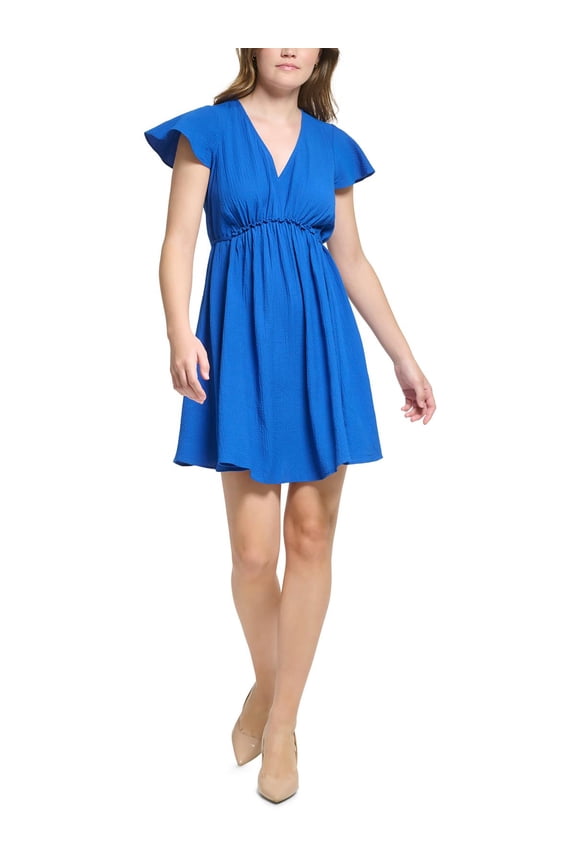 Calvin Klein Ruffle Sleeve Dress