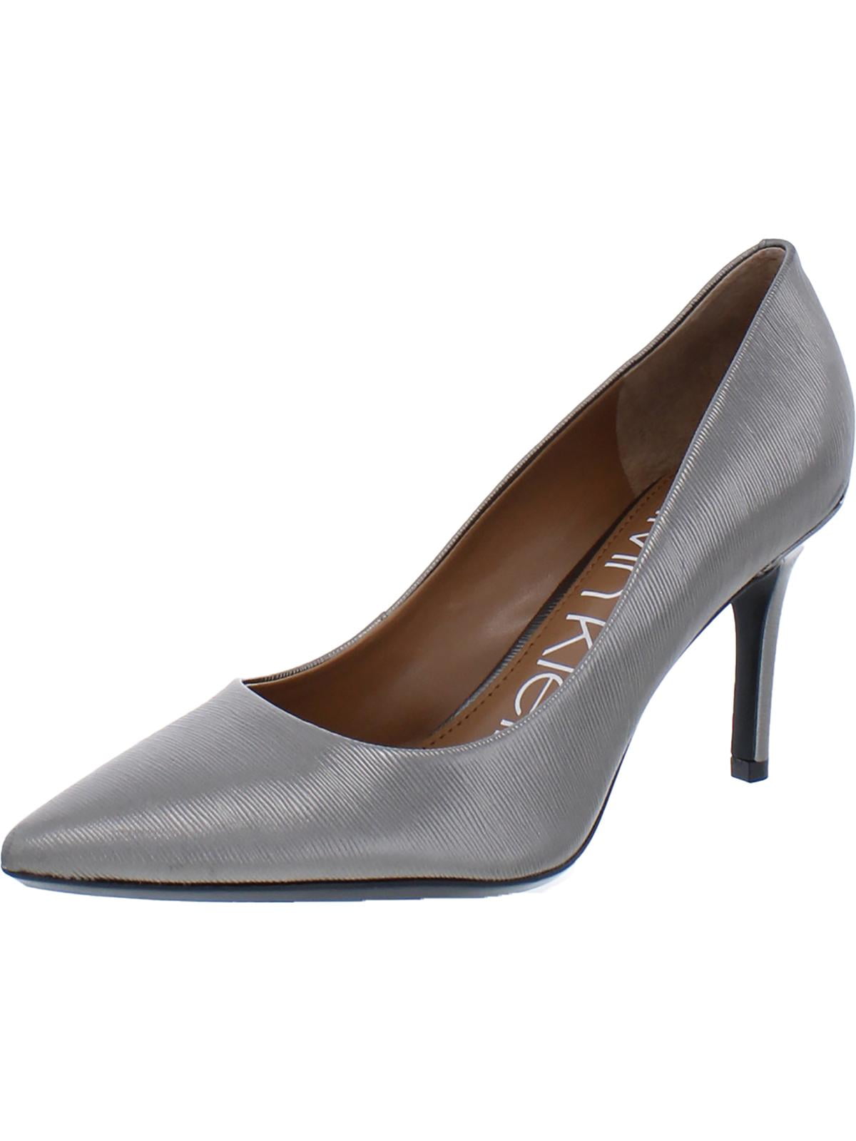 Calvin Klein Womens Gayle Leather Pointed Toe Heels - Walmart.com