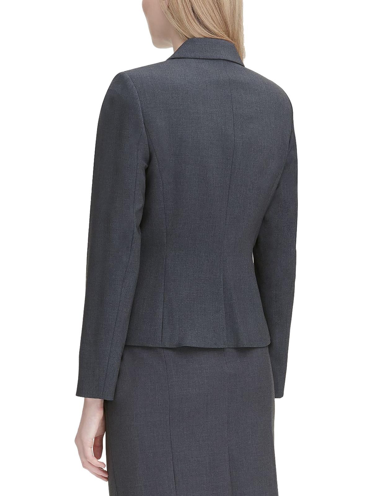 Calvin Klein Womens Heathered Lined Blazer - Walmart.com