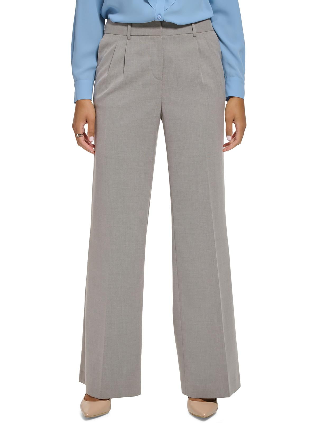 Calvin Klein Womens High Waist Business Wide Leg Pants - Walmart.com