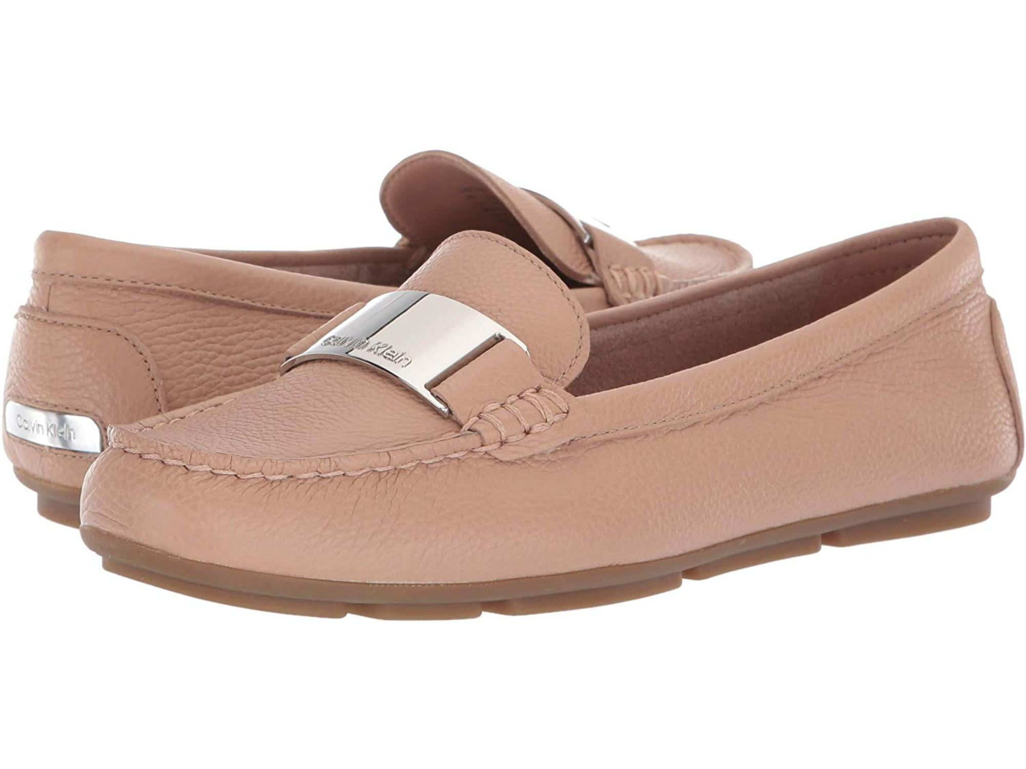 Calvin Klein Womens Lisette Leather Closed Toe Loafers - Walmart.com