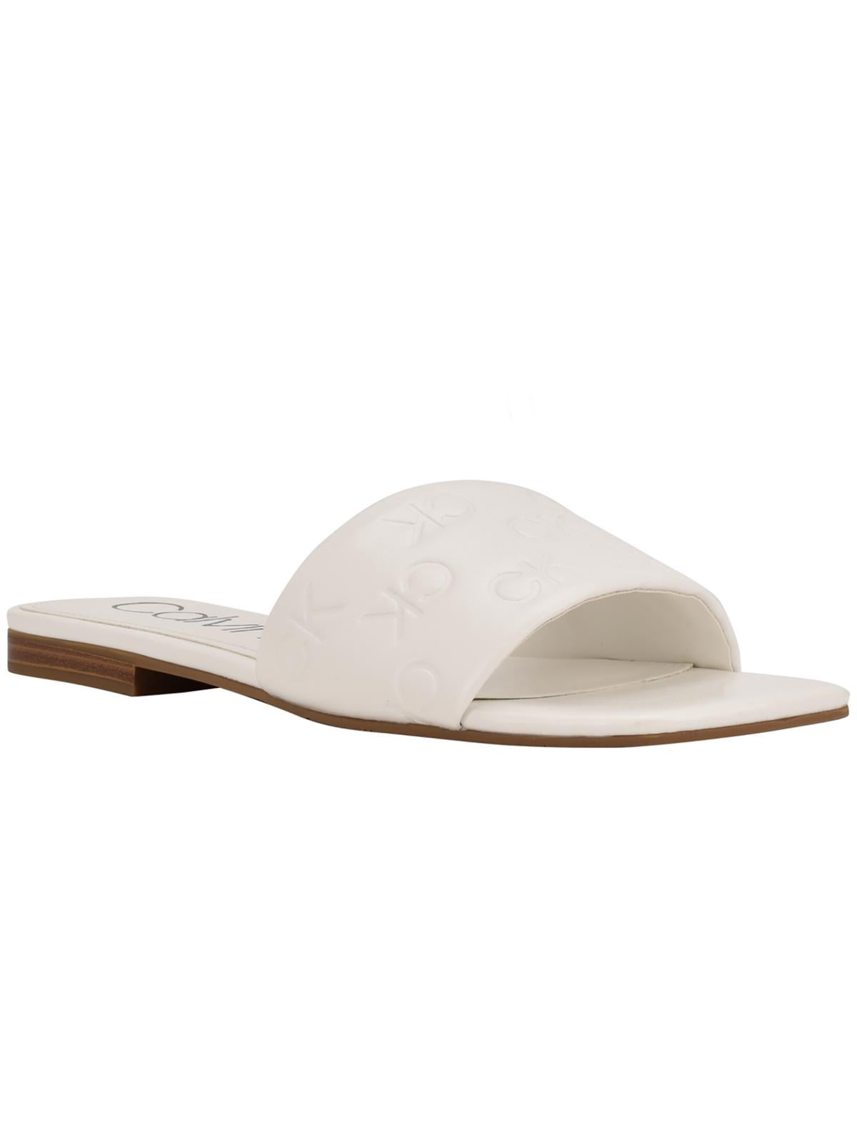 Calvin Klein Womens Milana Slip On Open Toe Slide Sandals - Walmart.com