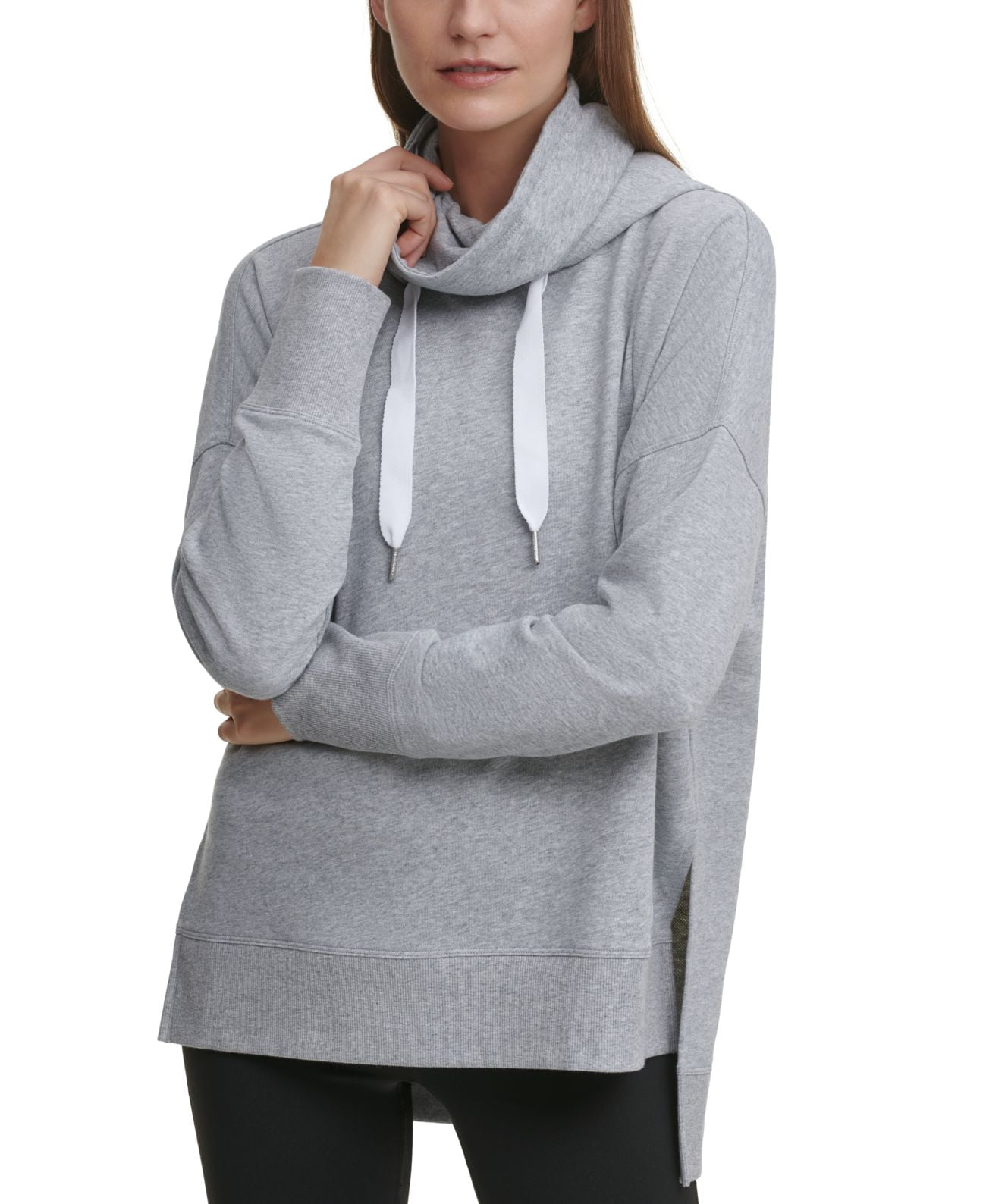 Calvin Klein Womens Performance Face Mask Funnel Neck Hoodie;Small ...