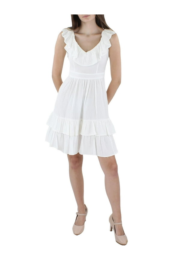 Calvin Klein Ruffle Sleeve Dress