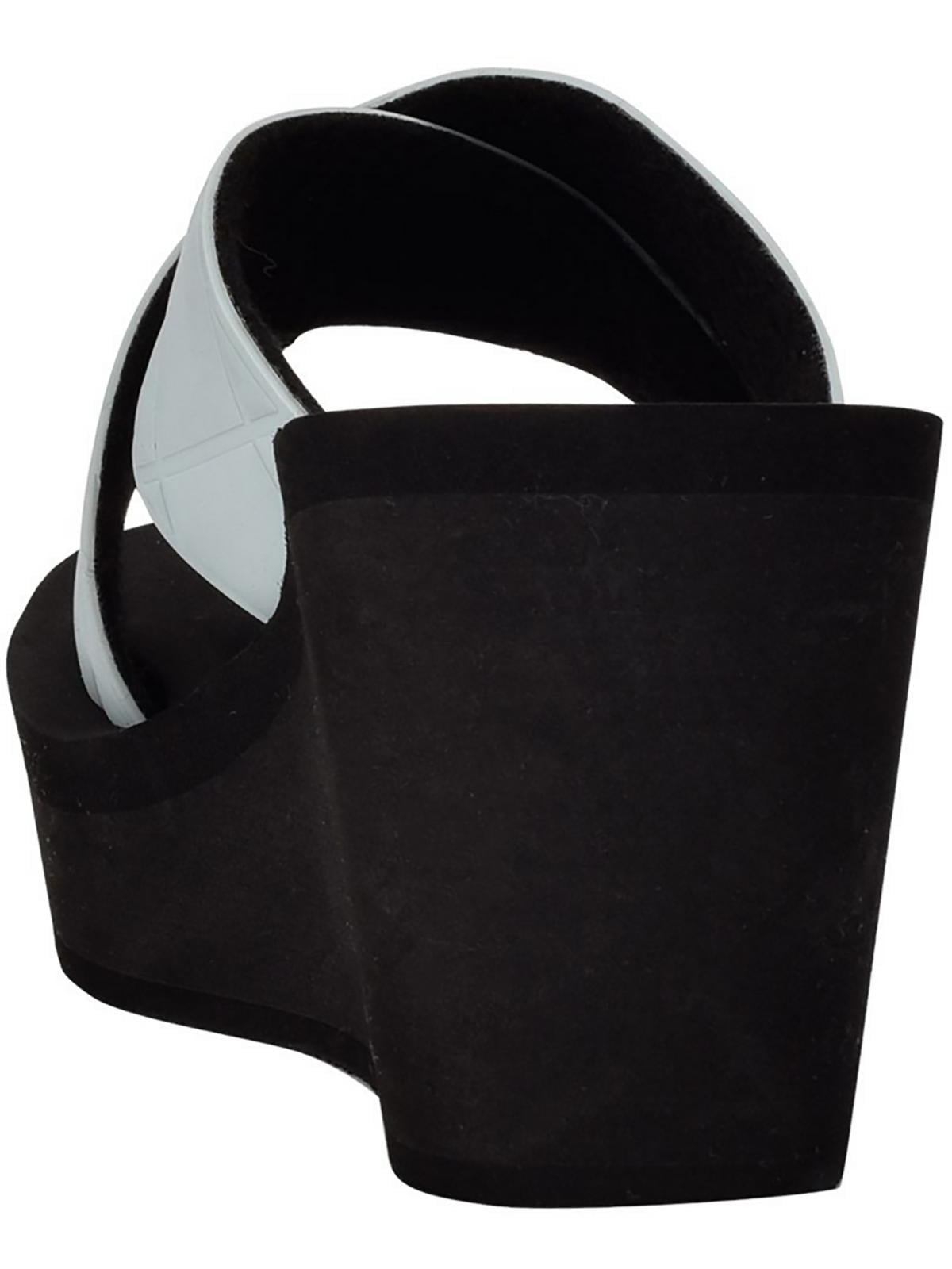Calvin Klein Womens Rhena Slip On Wedge Heel Wedge Sandals - Walmart.com