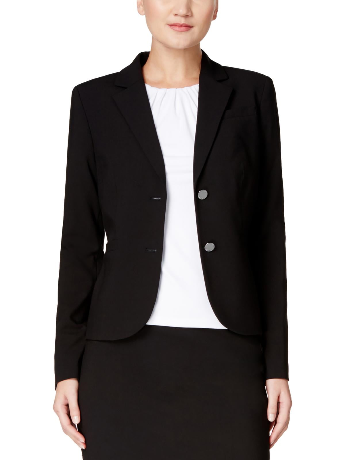 Calvin Klein Womens Suit Separate Office Two-Button Blazer - Walmart.com