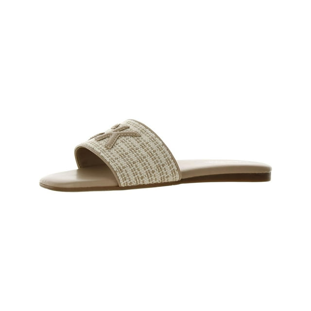 Calvin Klein Womens Yides Logo Textured Slide Sandals - Walmart.com