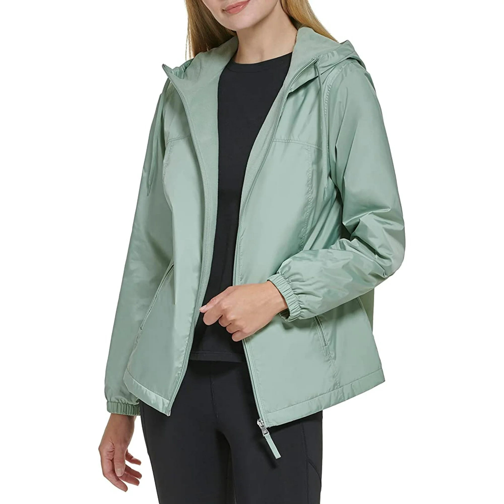 Calvin Klein Womens Zip Front Windbreaker - Walmart.com