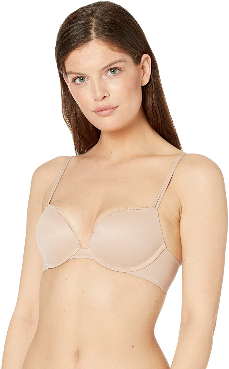 Calvin Klein womens Liquid Touch Push-up Plunge Bra 32DD Cedar - Walmart.com