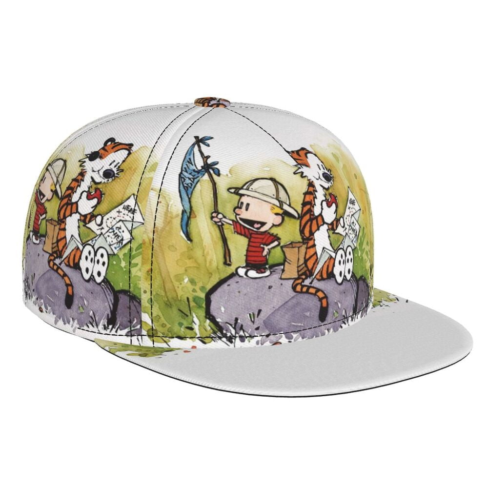 Calvin and Hobbes Adjustable Brim Bill Baseball Cap Adjustable Snapback ...