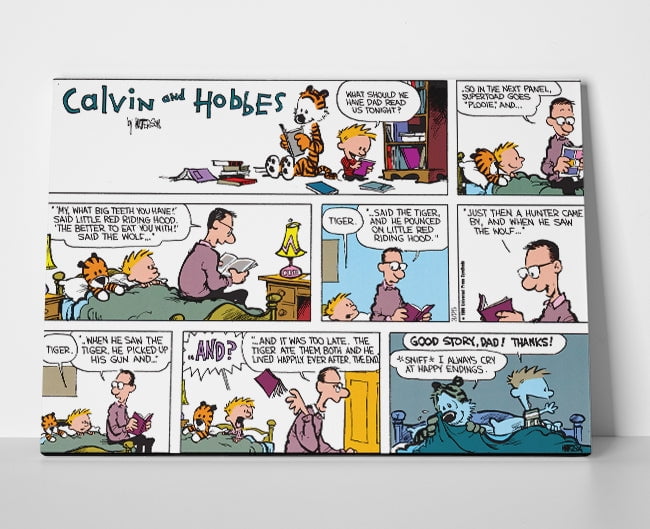 Calvin and Hobbes Poster or Wrapped Canvas - Walmart.com
