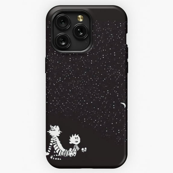 Calvin and Hobbes Stars TV Show Inspired Art iPhone Case 17 11 12 13 14 ...