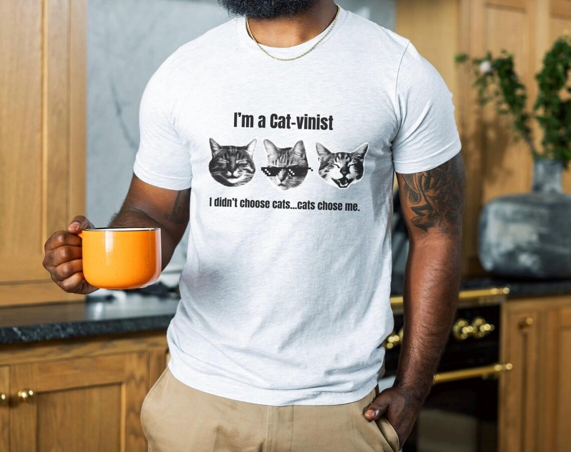 Calvinist Shirt Cat Tee Reformed Theology Shirt For Calvinist Cat Owner ...