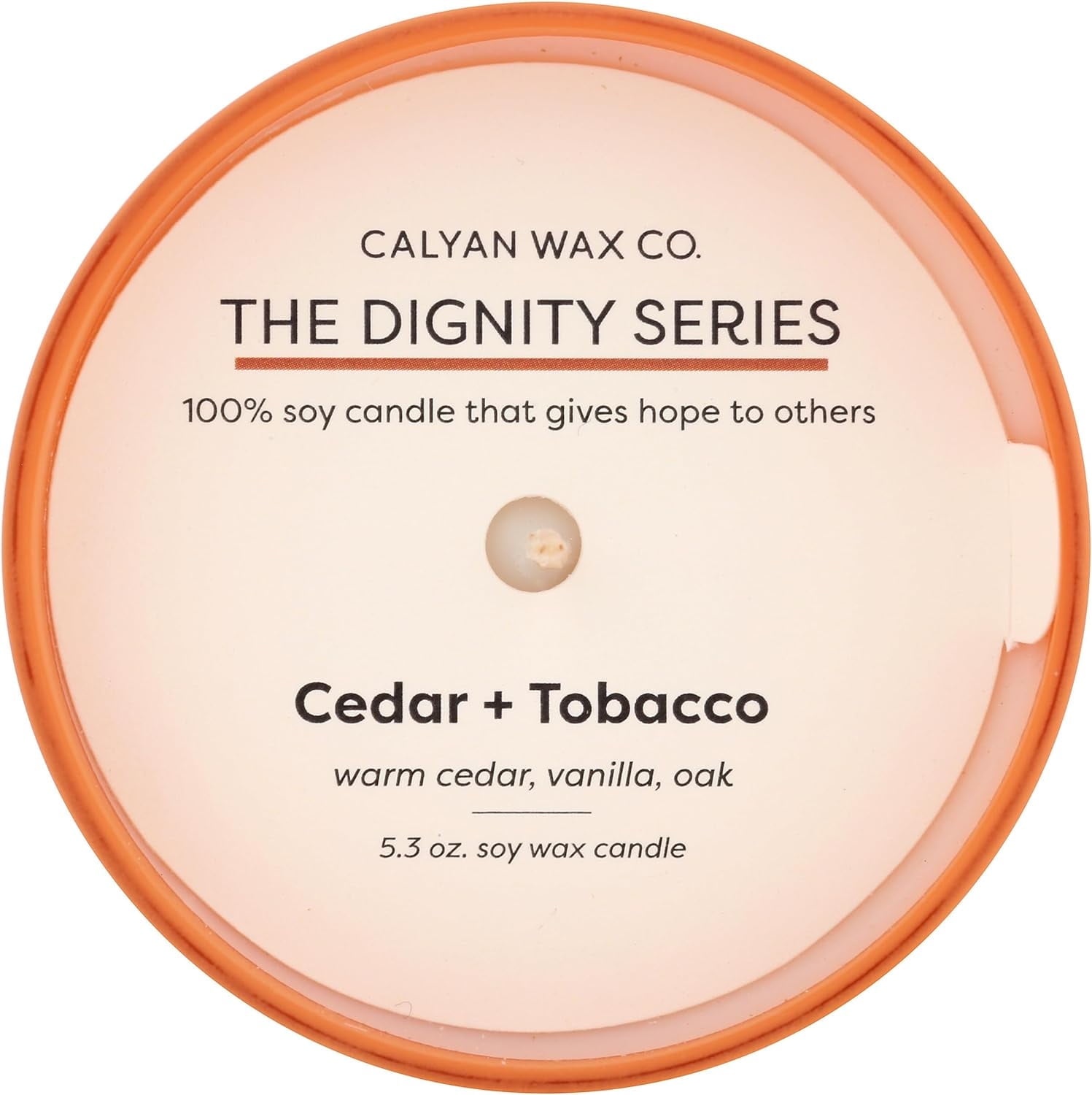 Calyan Wax Co. Brown Cedar Tobacco Glass Tumbler Candle, 5.3 OZ ...