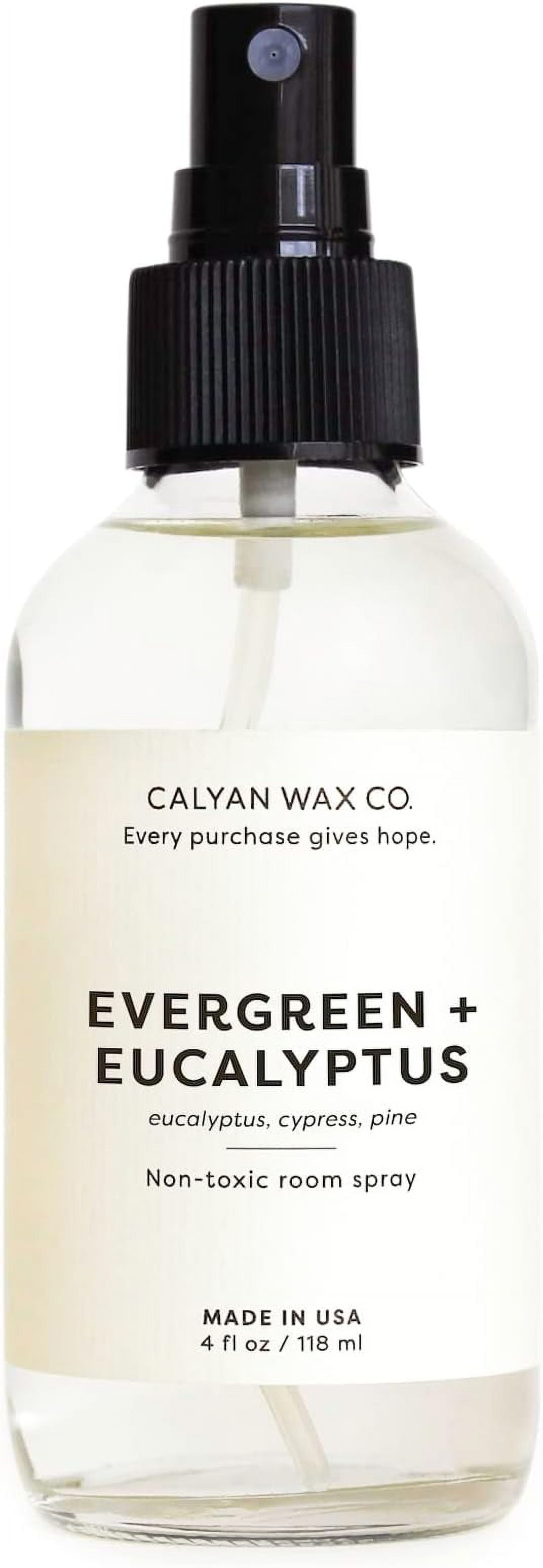 Calyan Wax Co. Evergreen & Eucalyptus Natural Room Spray Infused with ...