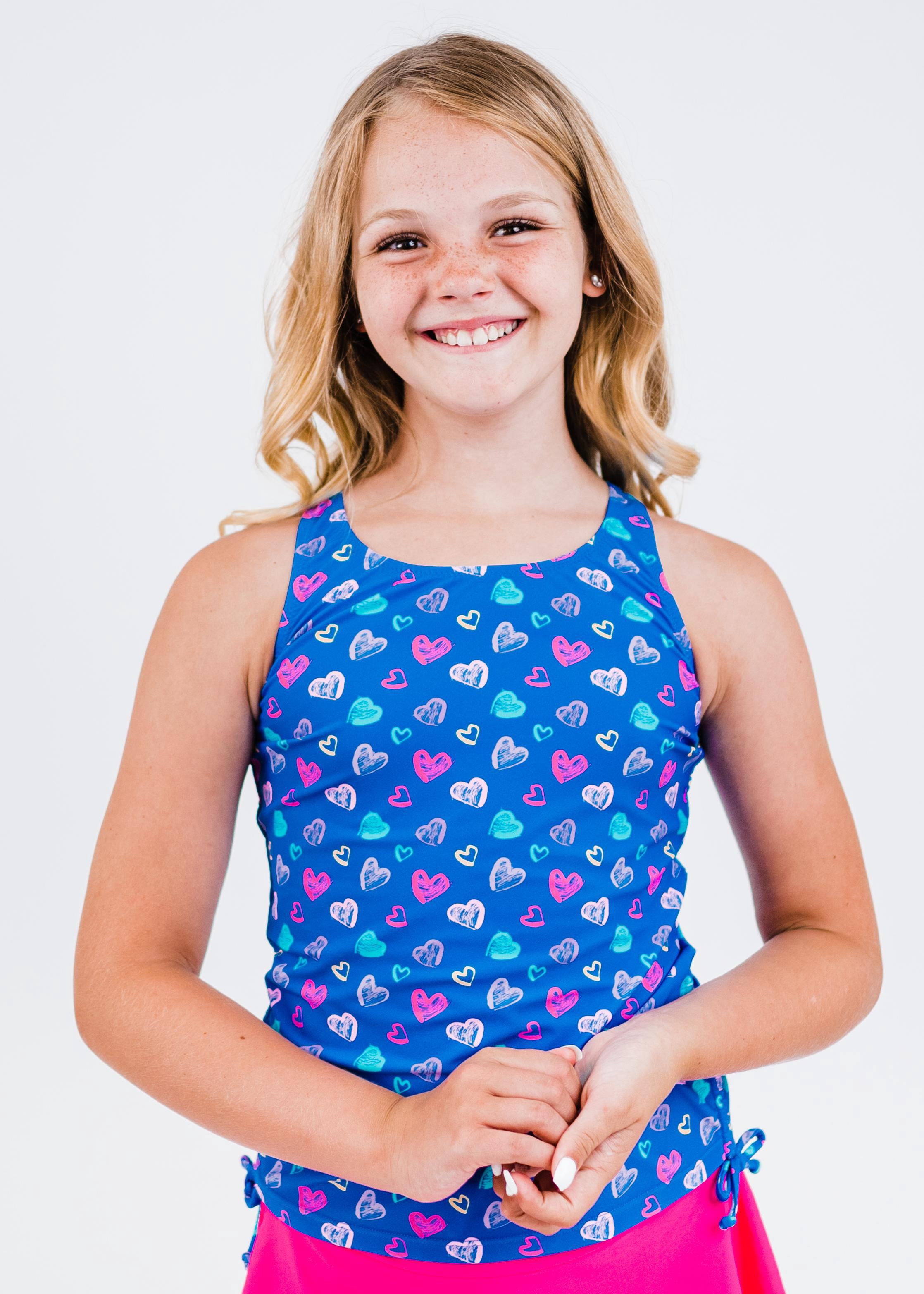 Calypsa Girl's Tankini Abby Swim Top - Walmart.com