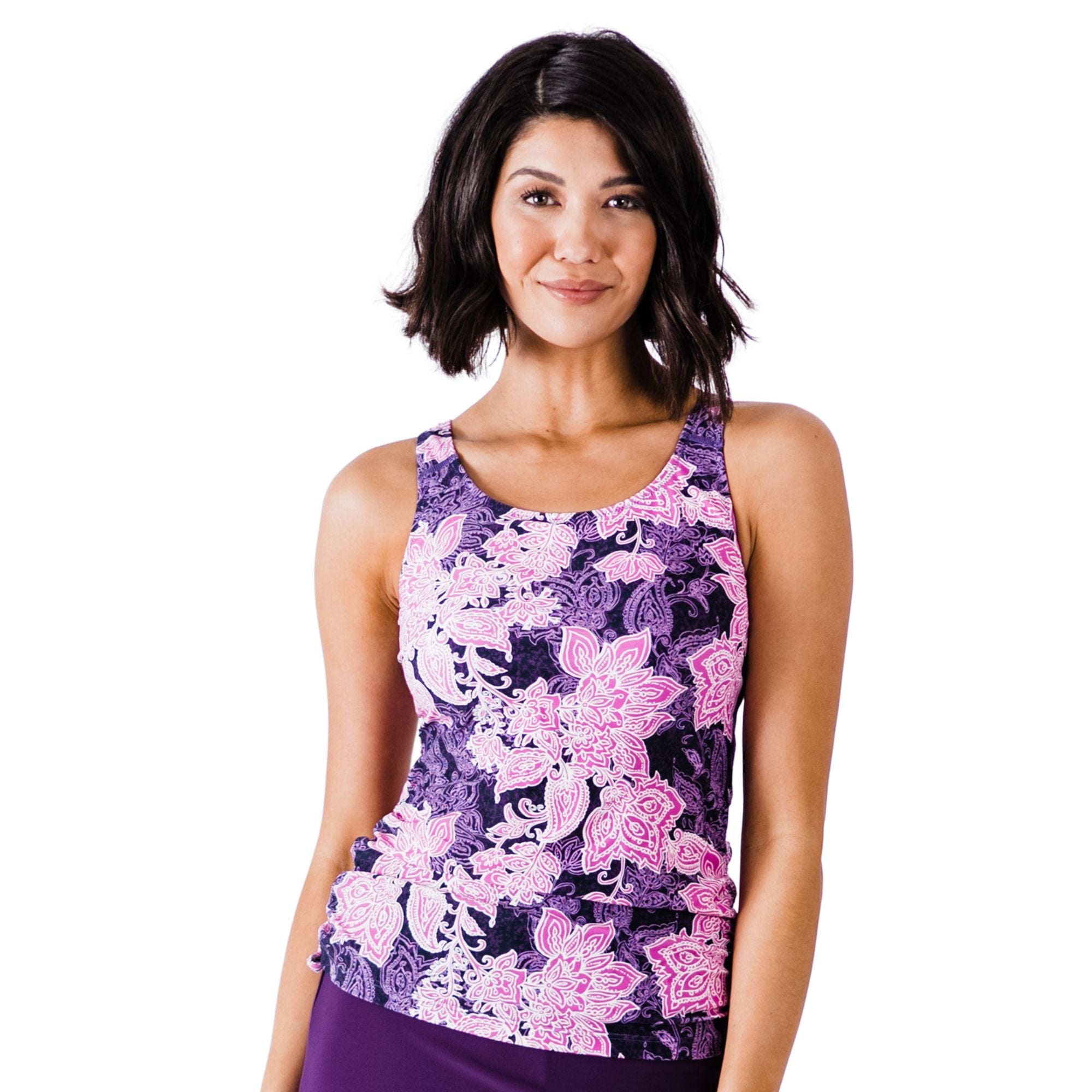 Calypsa Women's Maya Tankini Swim Top With Built-in Bra - Walmart.com