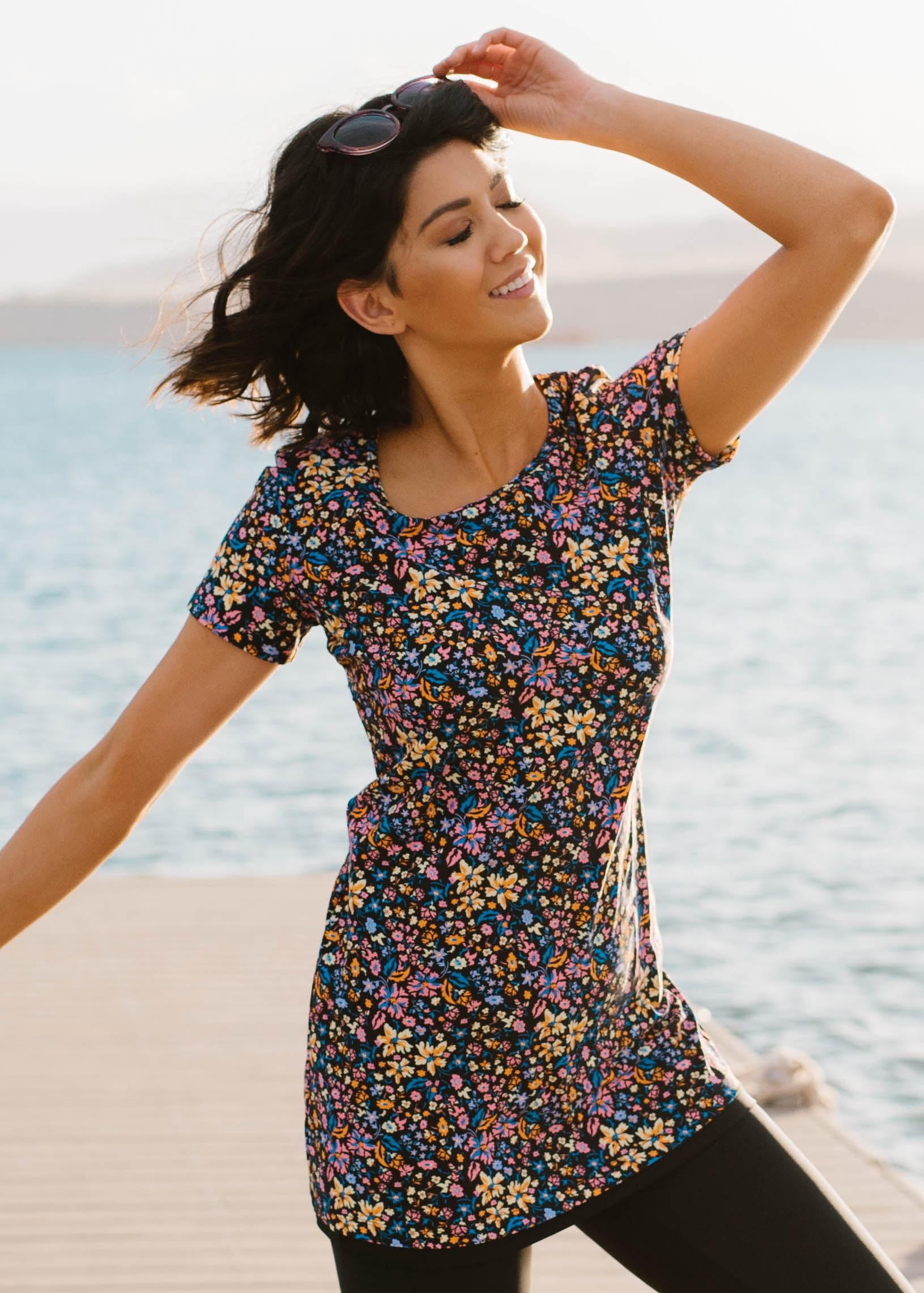 Calypsa Women's and Women's Plus Anna Swim Tunic - Walmart.com