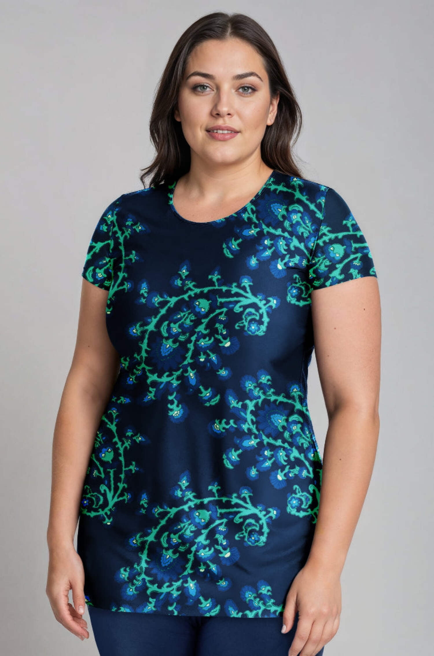 Calypsa Women's and Women's Plus Anna Swim Tunic - Walmart.com