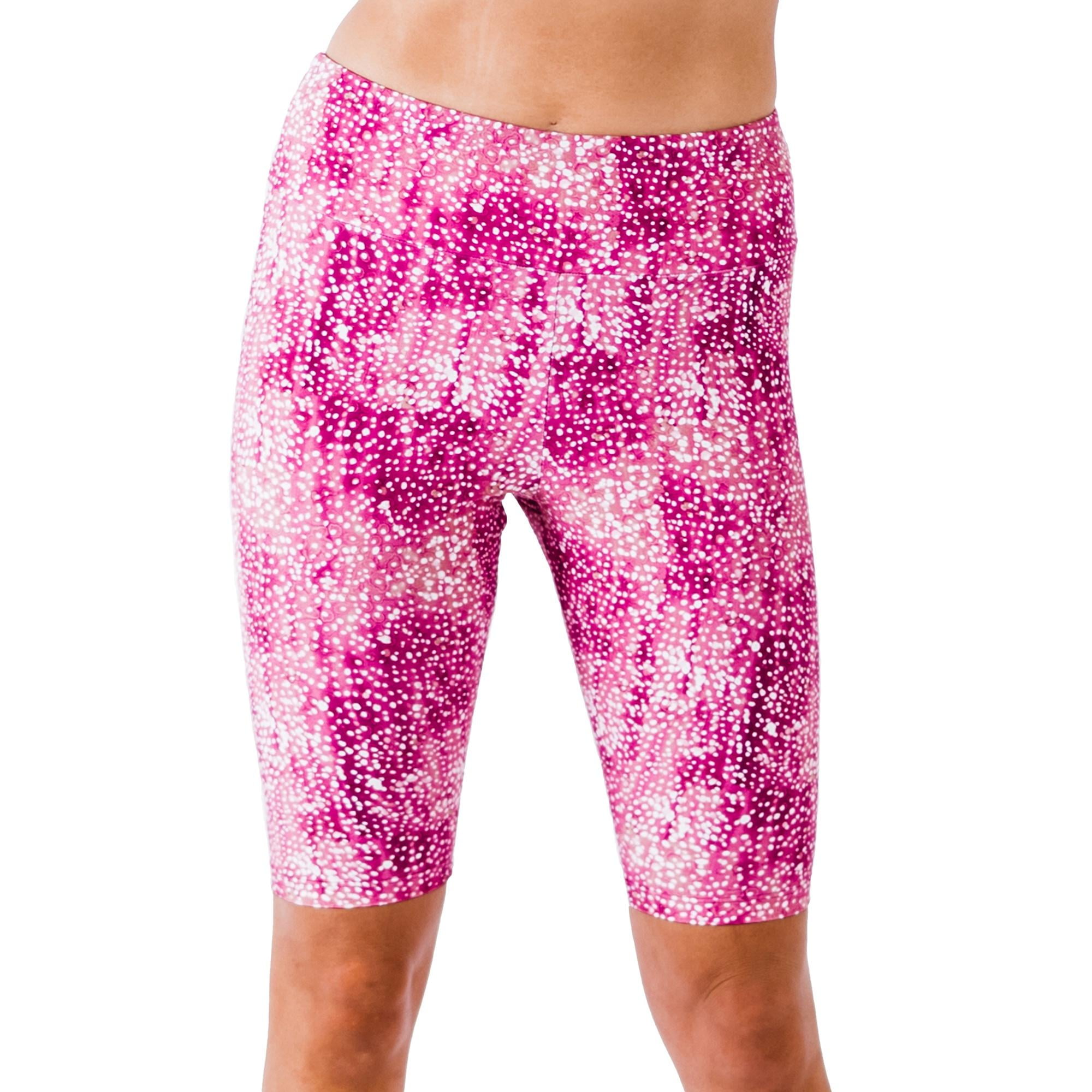 Calypsa Womens And Womens Plus High Waisted Long Bike Swim Shorts