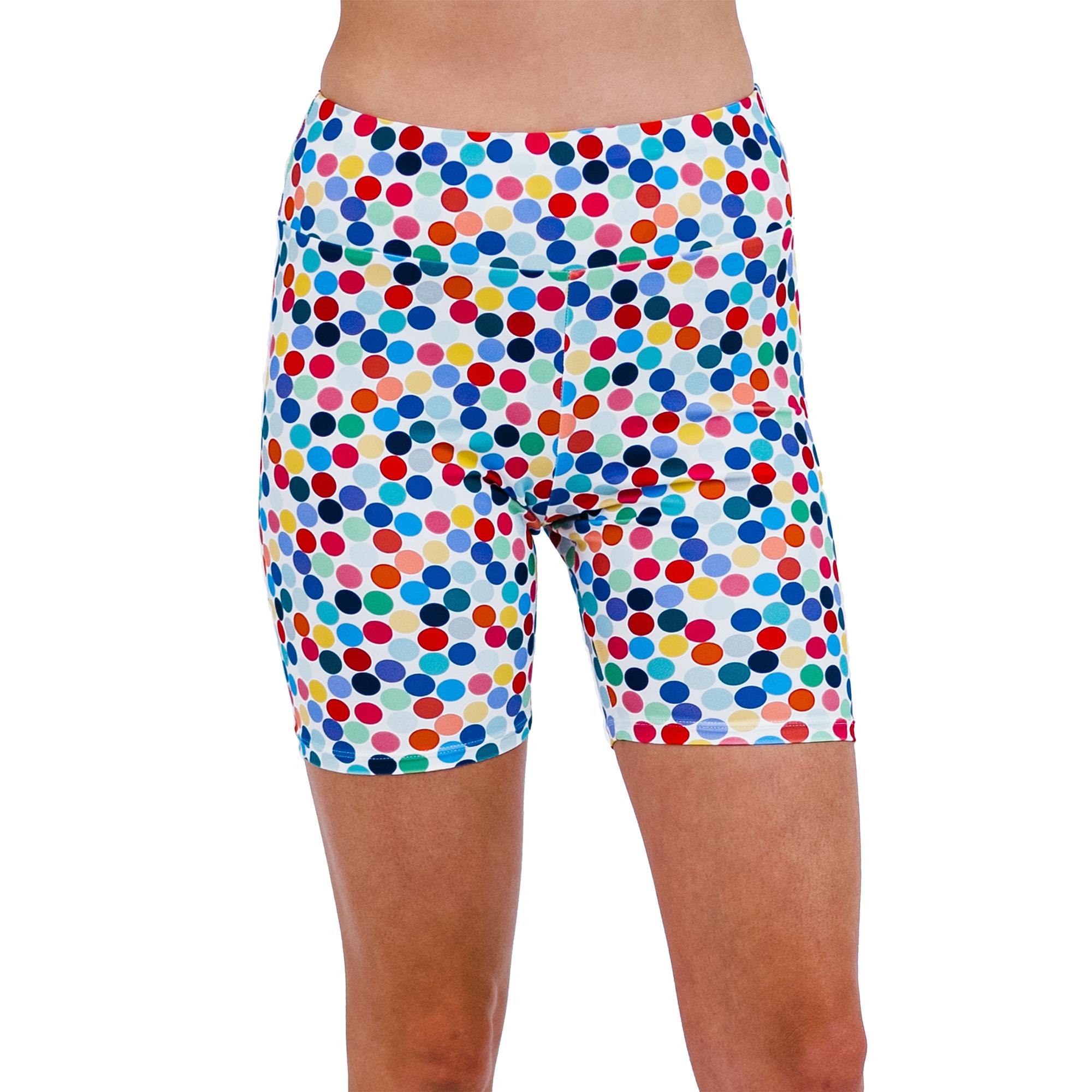 Calypsa Women's and Women's Plus High Waisted Mid-Thigh Swim Shorts ...