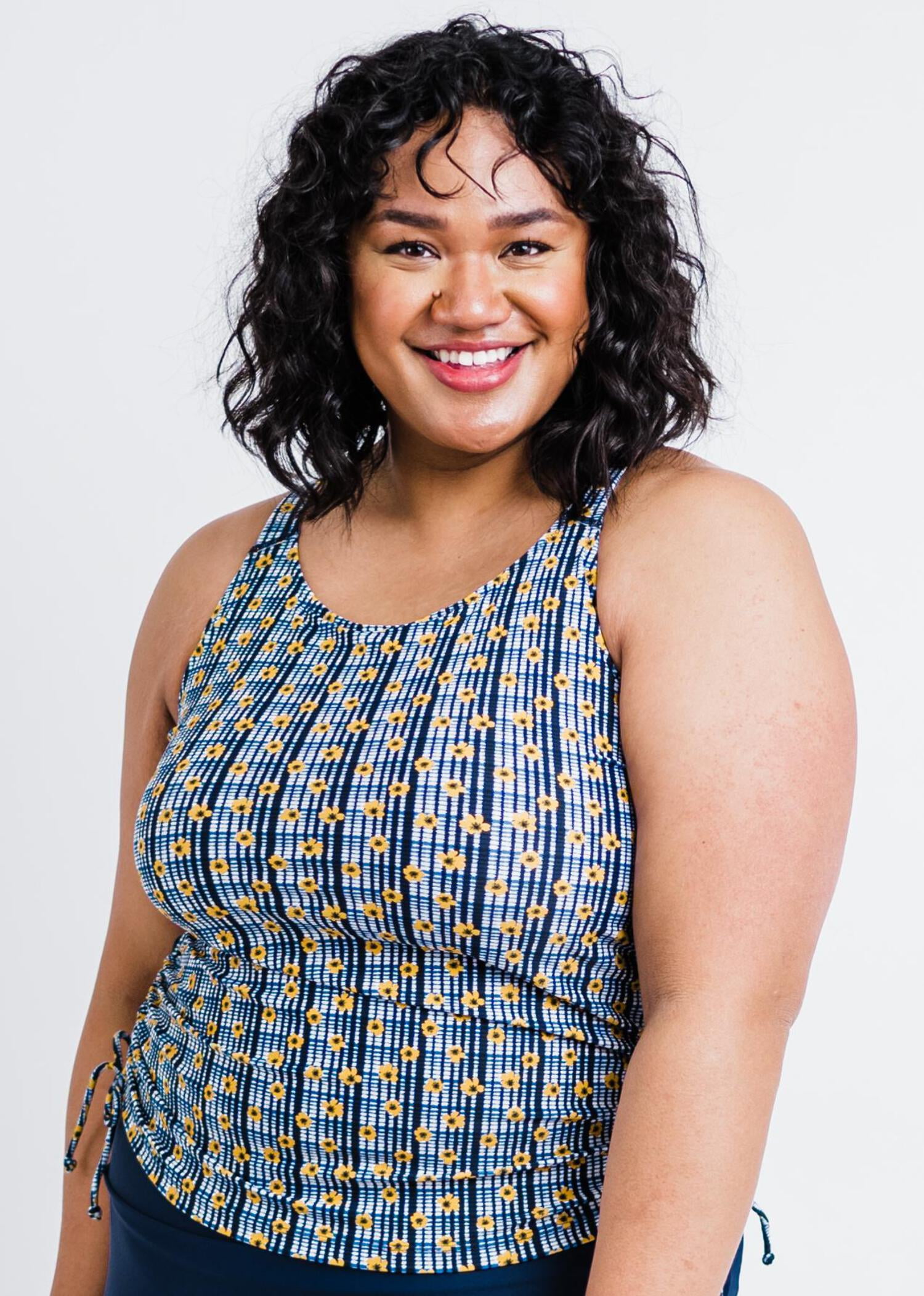 Calypsa Women's and Women's Plus Tankini Maya Swim Top with Removable ...