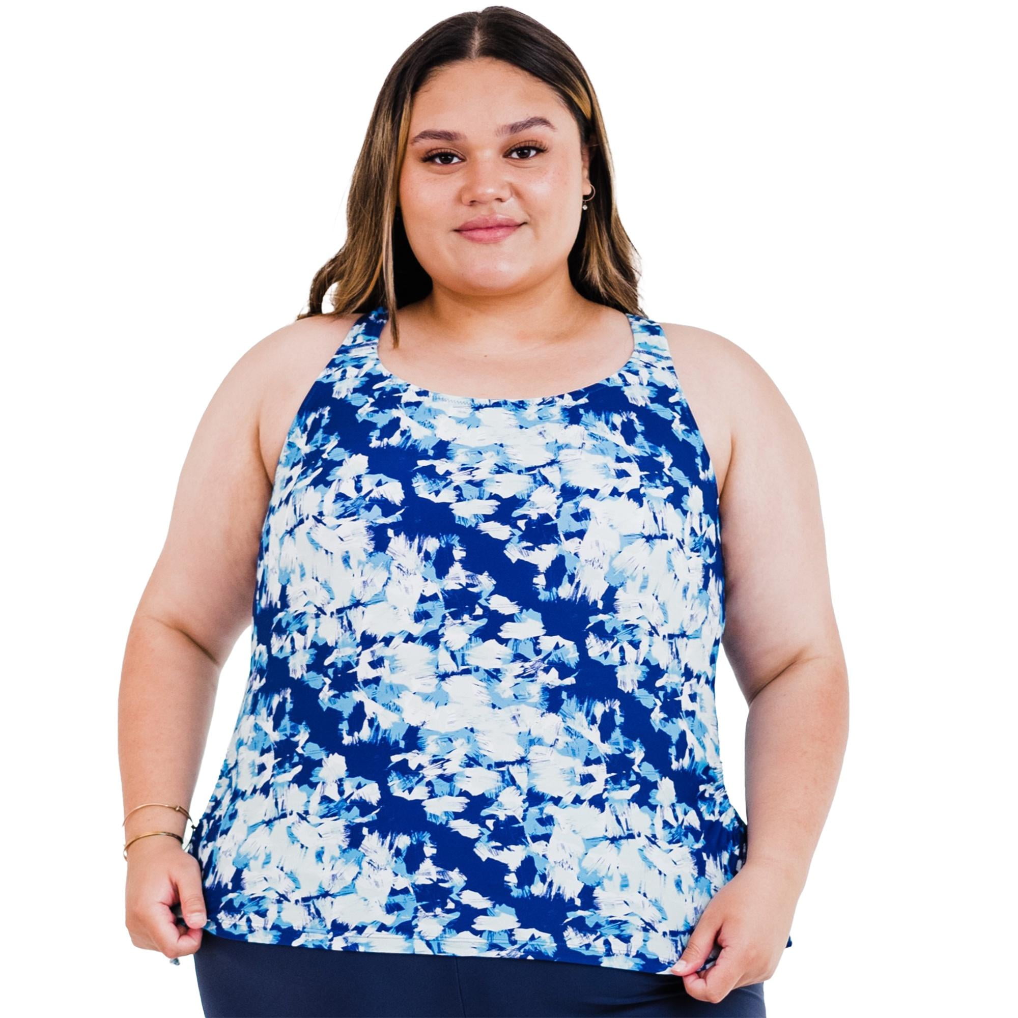 Calypsa Women's and Women's Plus Tankini Maya Swim Top - Walmart.com