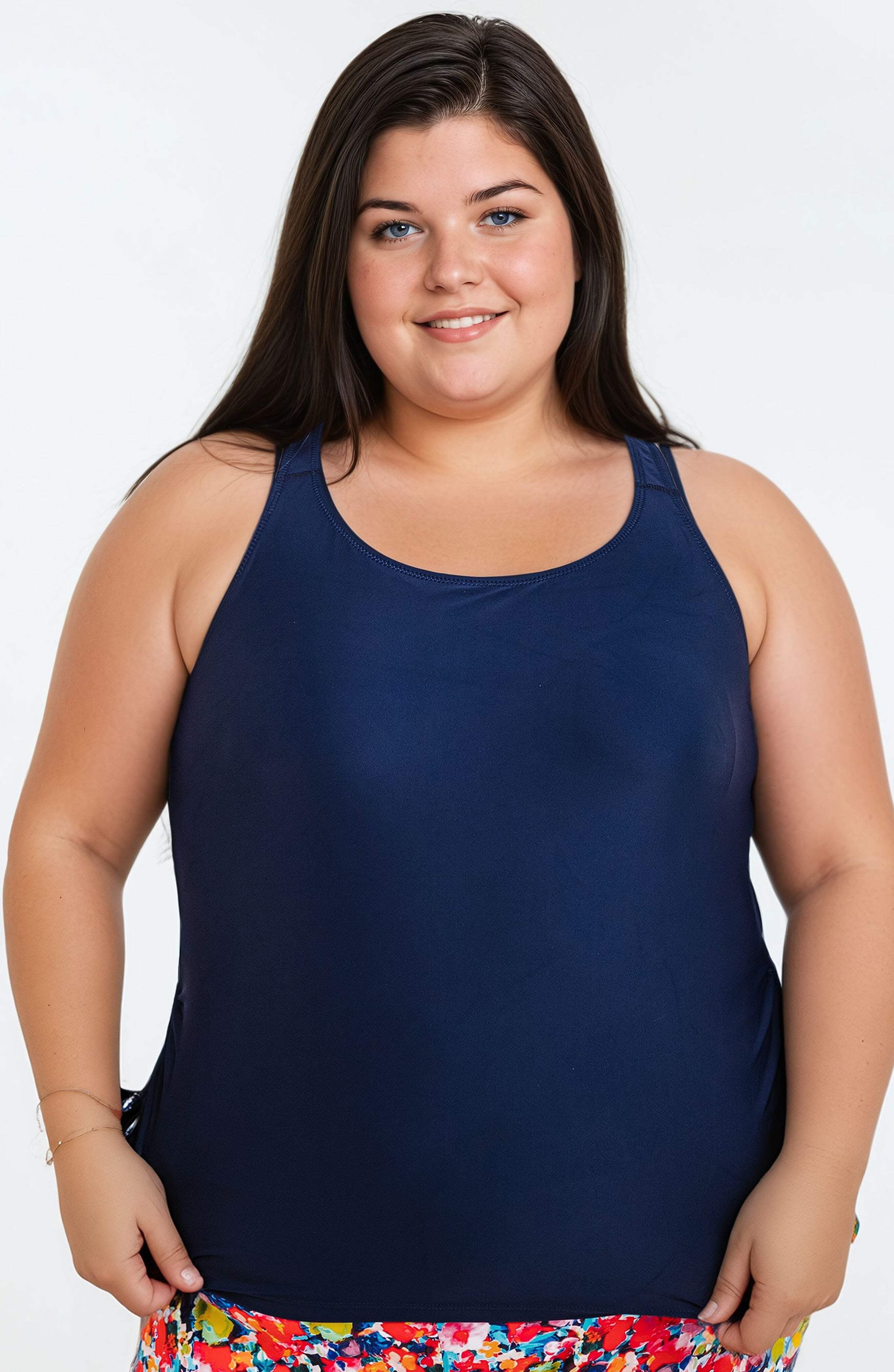 Calypsa Women's and Women's Plus Tankini Maya Swim Top - Walmart.com