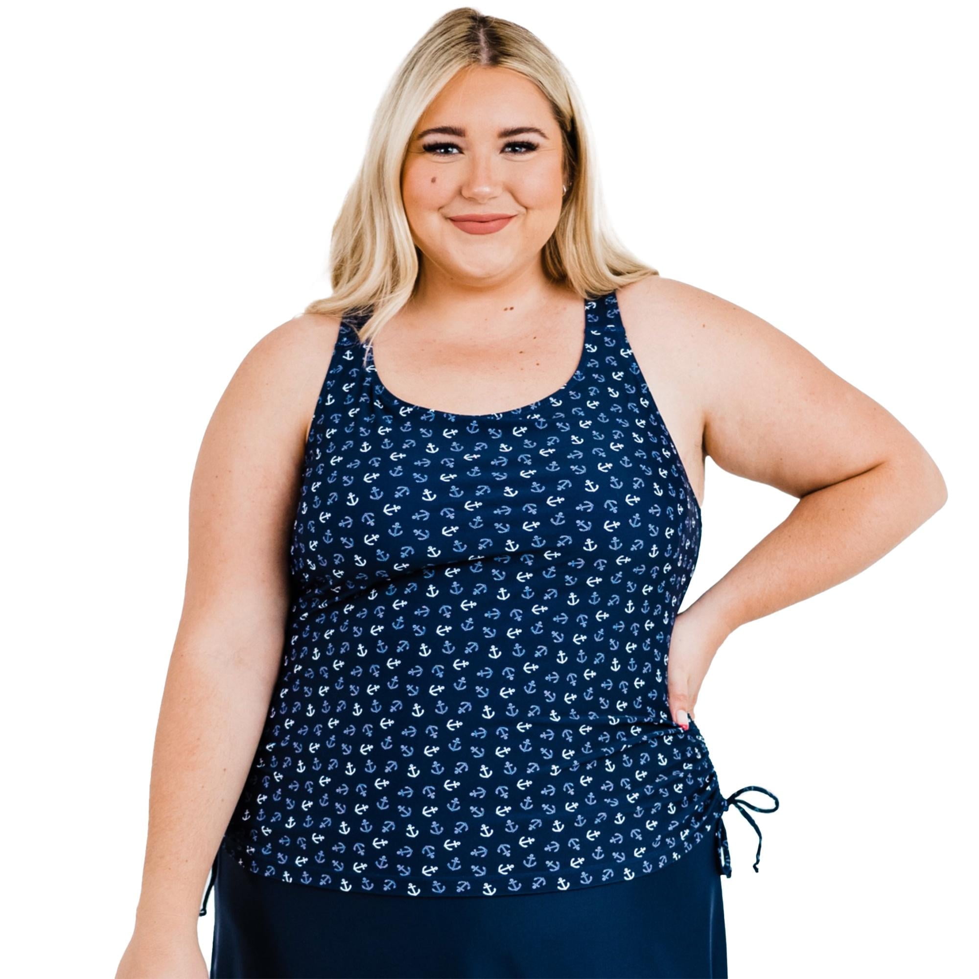 Calypsa Women's and Women's Plus Tankini Maya Swim Top - Walmart.com