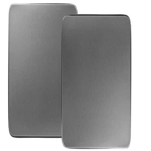 Calypso Basics, Tin Rectangular Burner Cover Set of 2, Stainless Steel ...