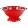 Calypso Basics by Powder Coated Enameled Colander, 3 Quart, Red ...