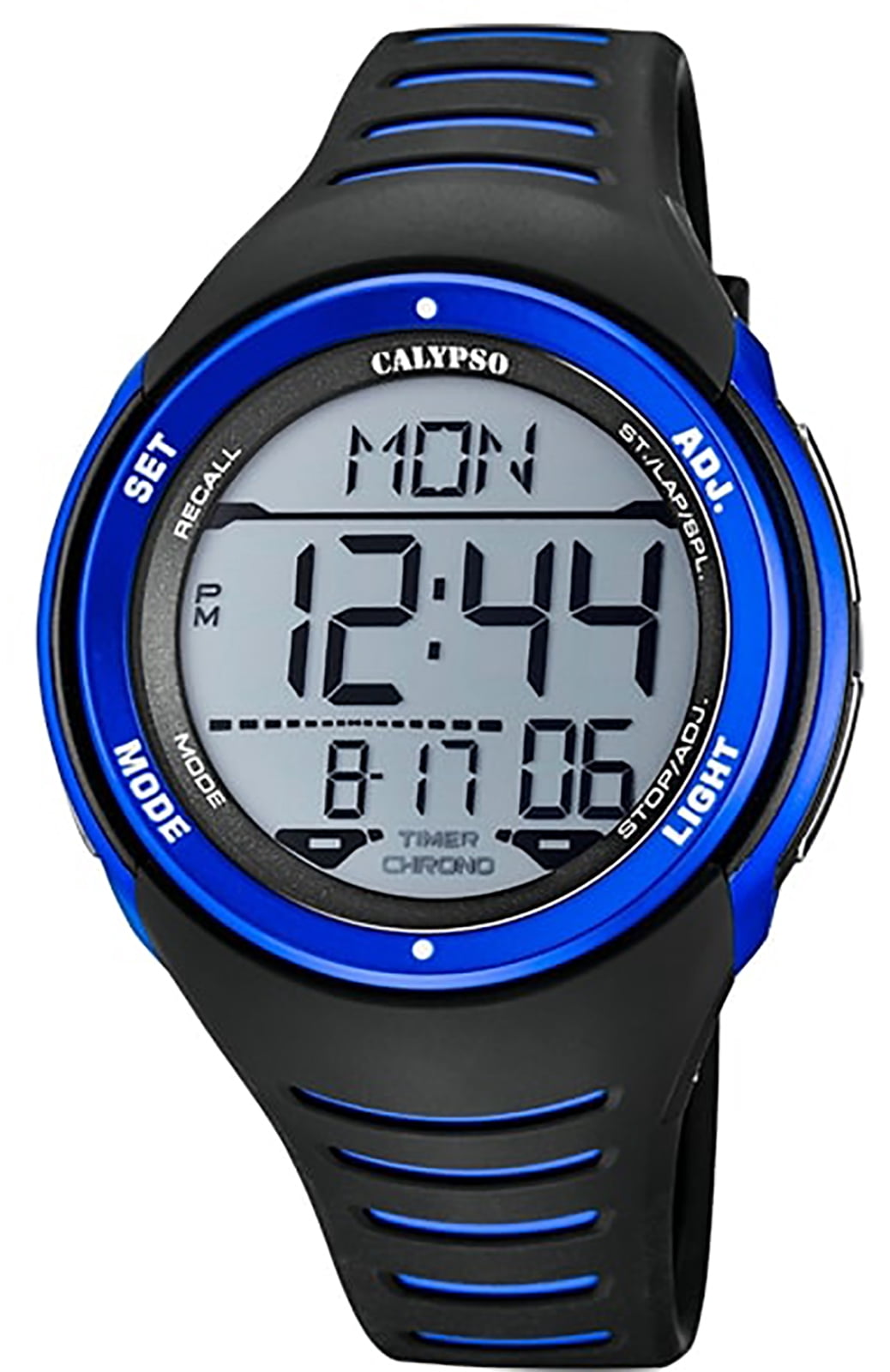 Calypso K5807 - 50mm Mens Digital Watch, Sports Silicone Strap ...
