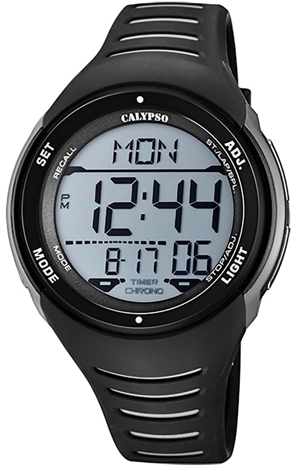 Calypso K5807 - 50mm Mens Digital Watch, Sports Silicone Strap ...