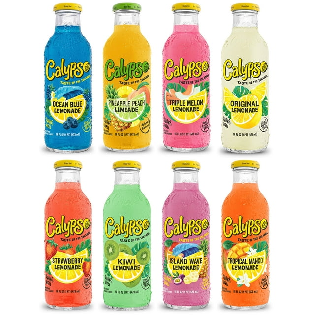 Calypso Lemonades CM31, Variety Pack - 8 Different Flavors, Made with ...