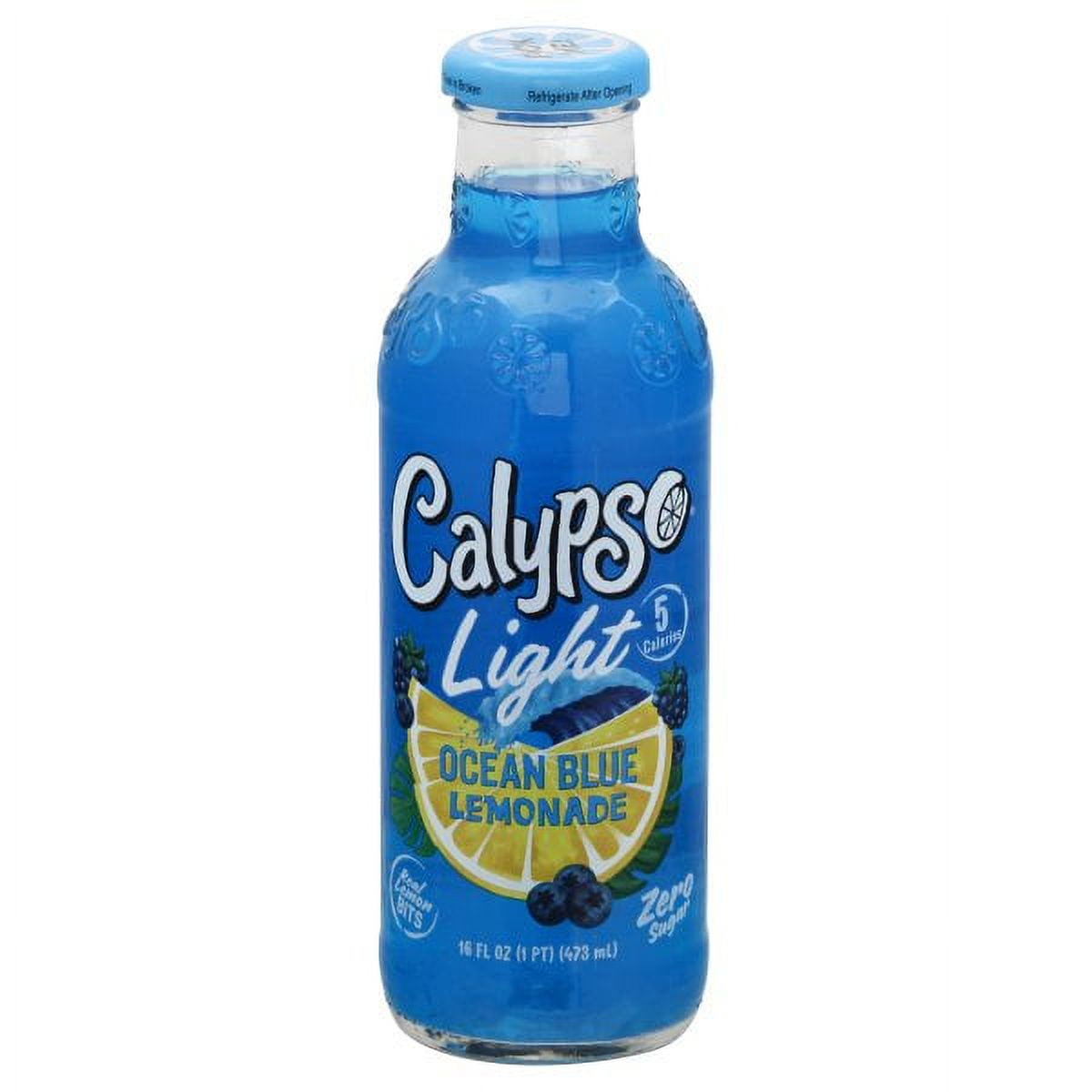 Calypso Ocean Blue Zero Sugar Lemonade 16FlOz - Walmart.com