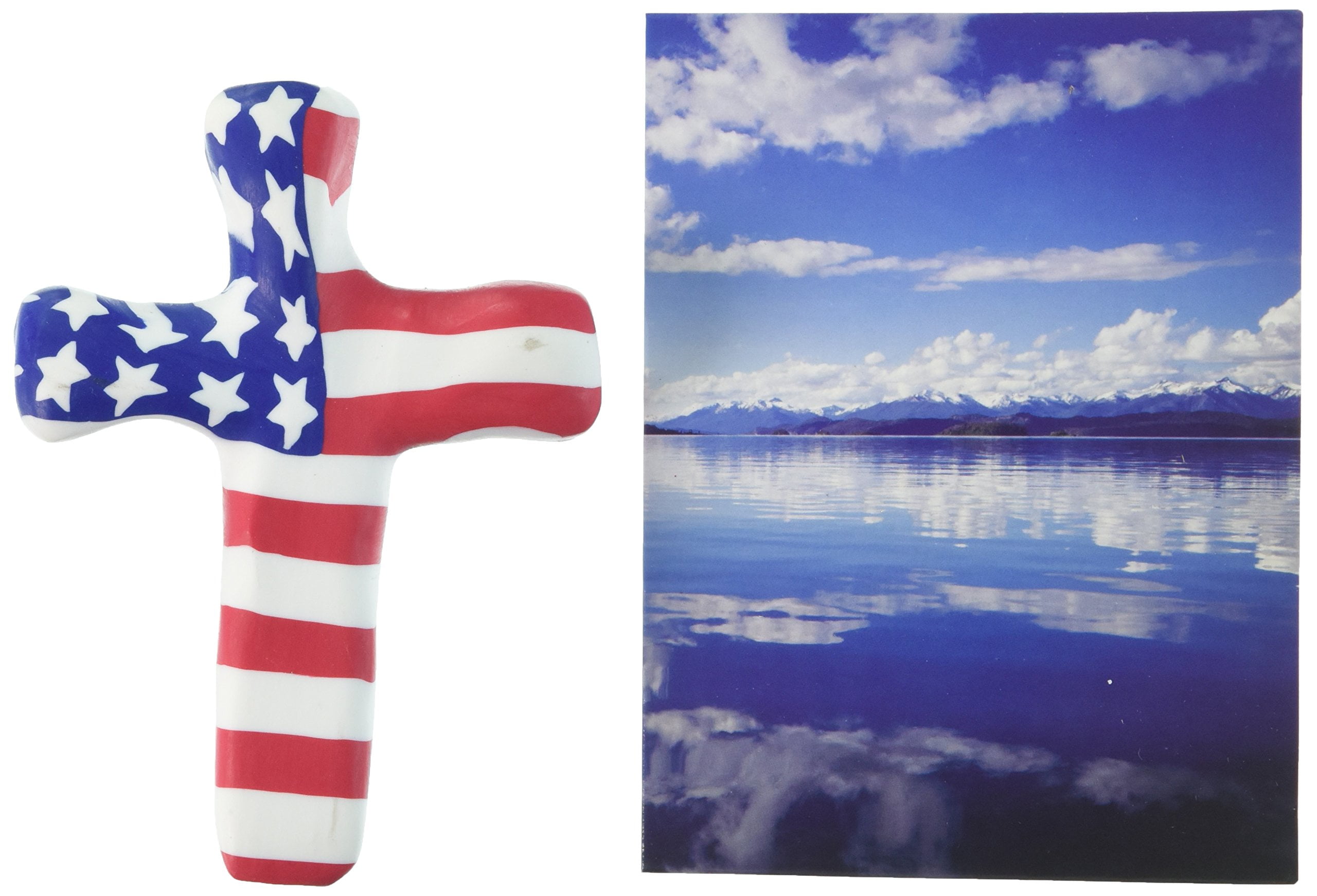Calypso Studios by First & Main Patriotic Hand Held Comforting Cross ...