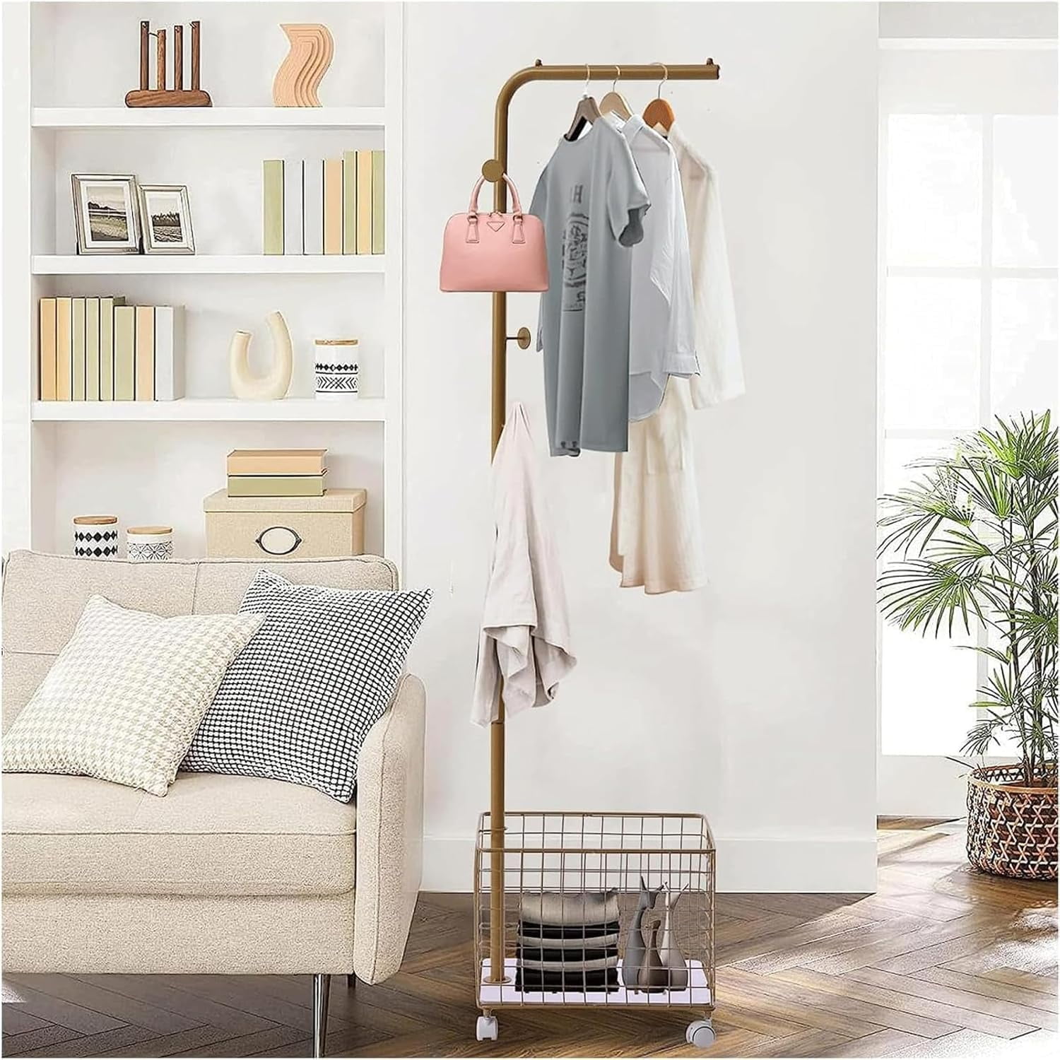 Calyrex Floor Hanger Coat Rack Freestanding Corner Floor Hanger With ...