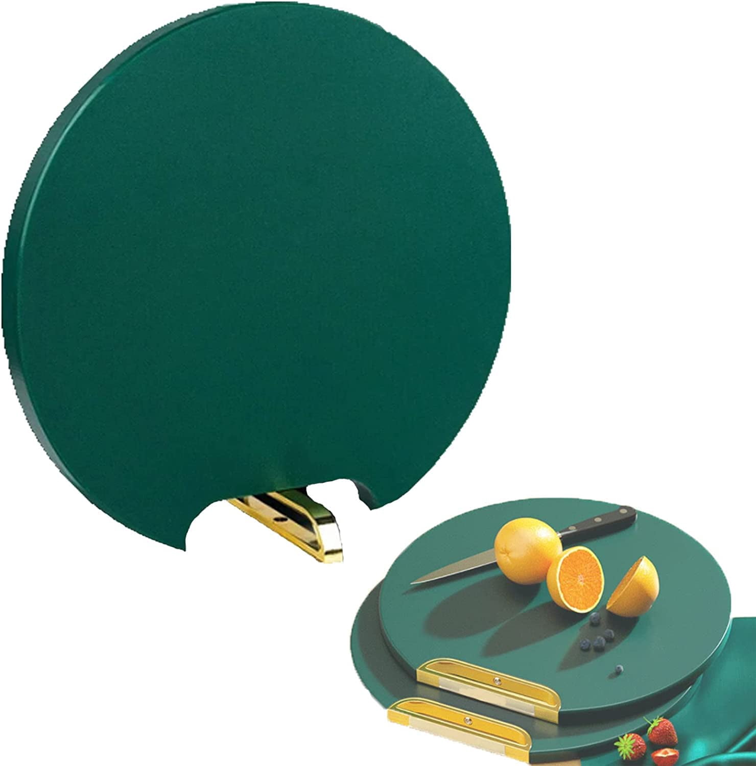 Calyrex Professional Plastic Cutting Board NonSlip Round HDPE Chopping ...