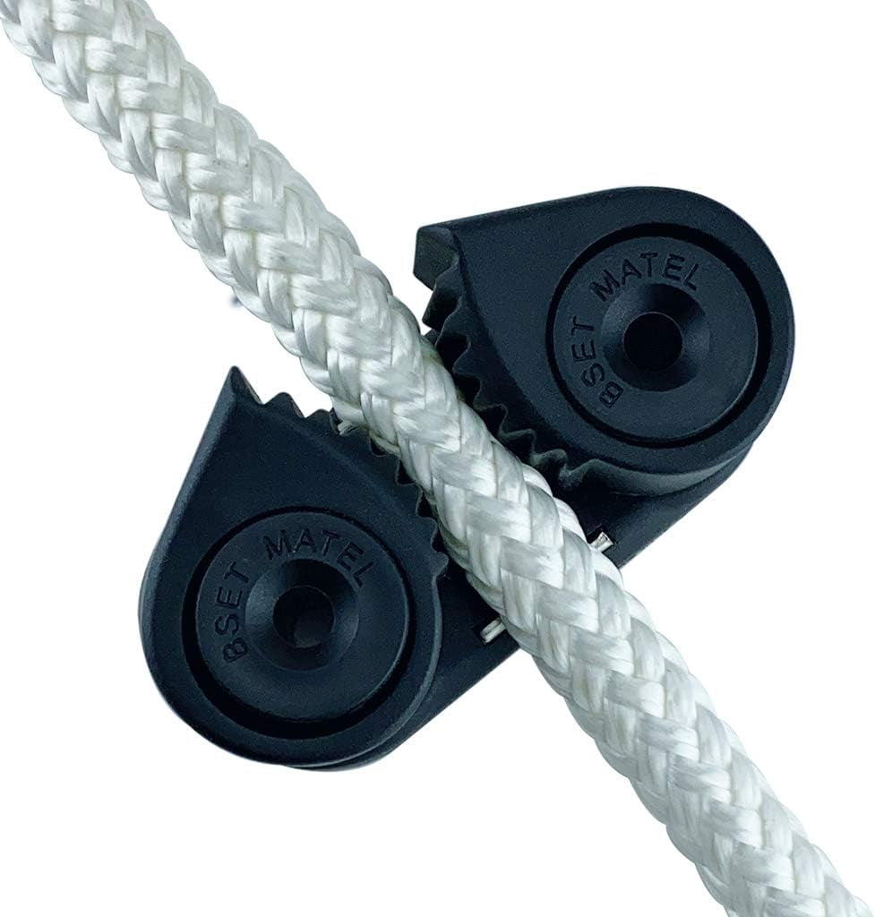 Cam Cleats(Black), Plastic Cammatic Cleats, Composite 2 Row, Boat ...