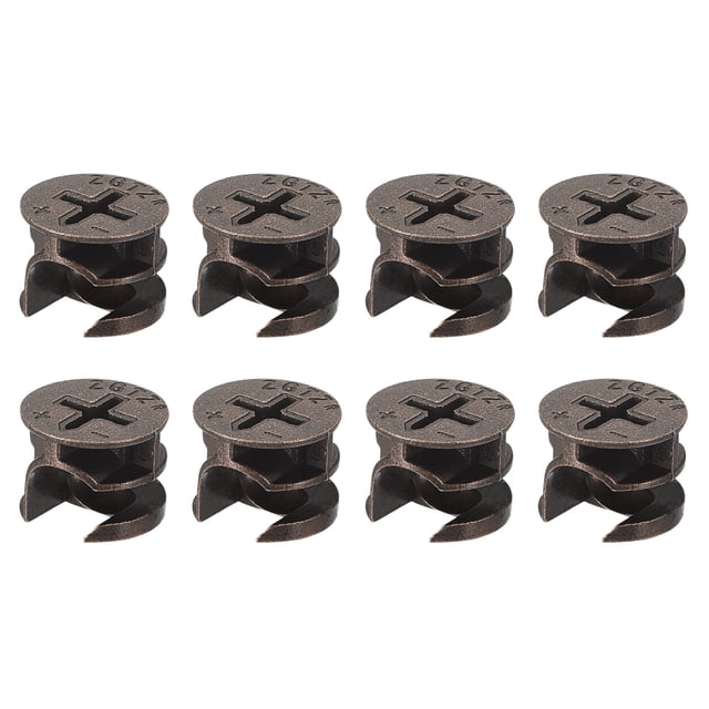 Cam Lock Nut for Furniture, 8 Pack 15x12mm Joint Connector Locking Nuts ...