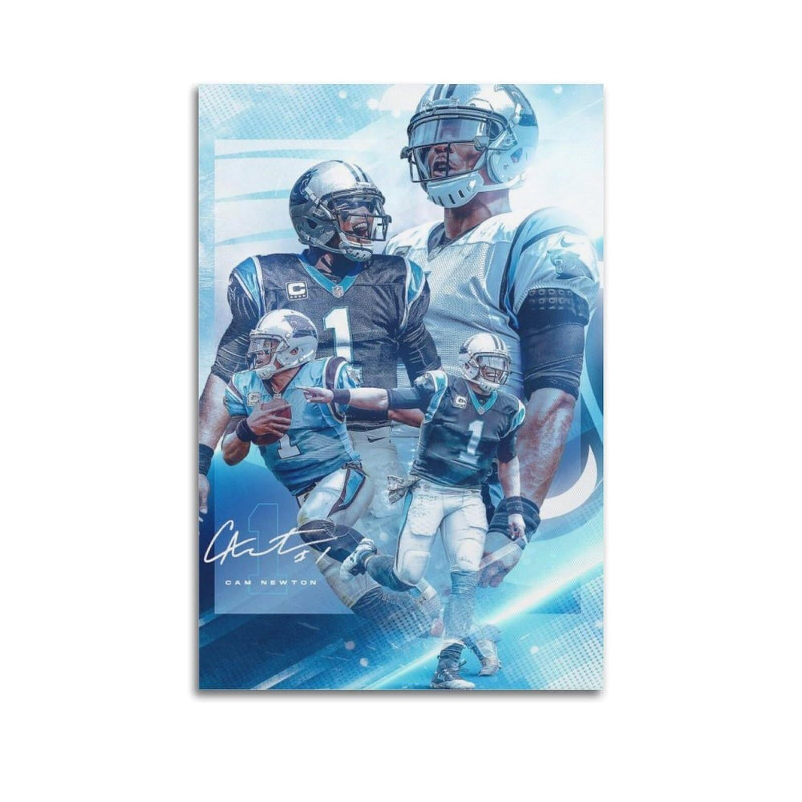 Cam Newton Art Poster Poster Album Cover Posters for Bedroom Wall Art ...