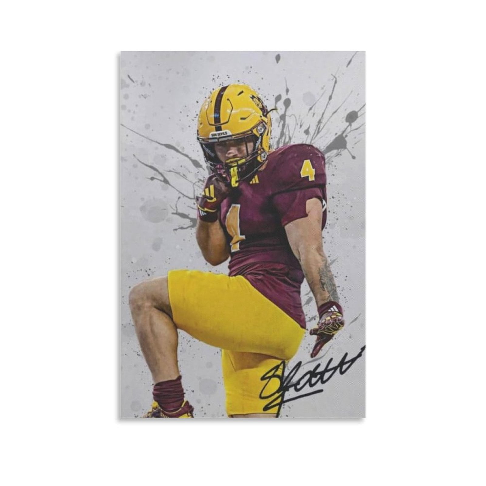 Cam Skattebo Canvas Poster Print Photo Art Painting Canvas Poster Home ...