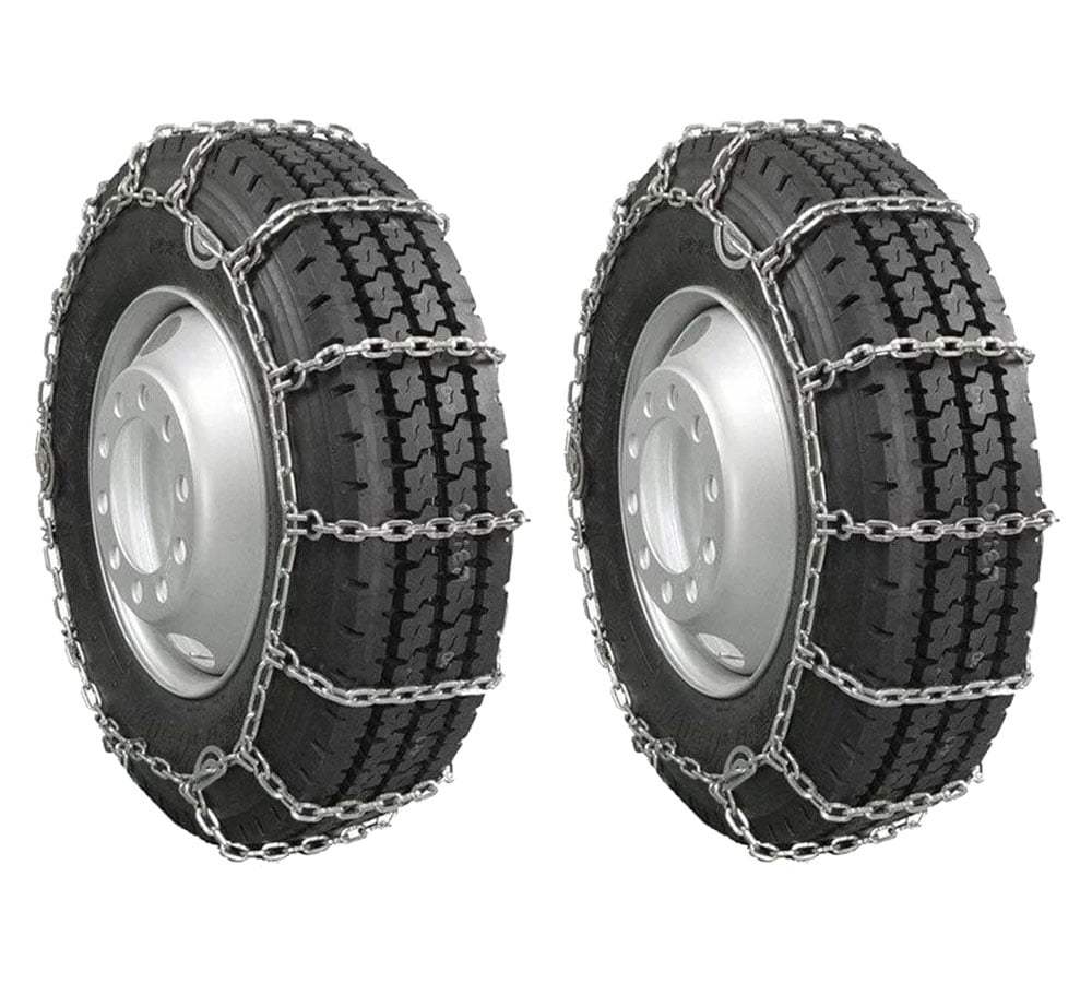 2 Pair Cam Tensioner Square Link Snow Tire Chains Compatible w/ 19.5 ...