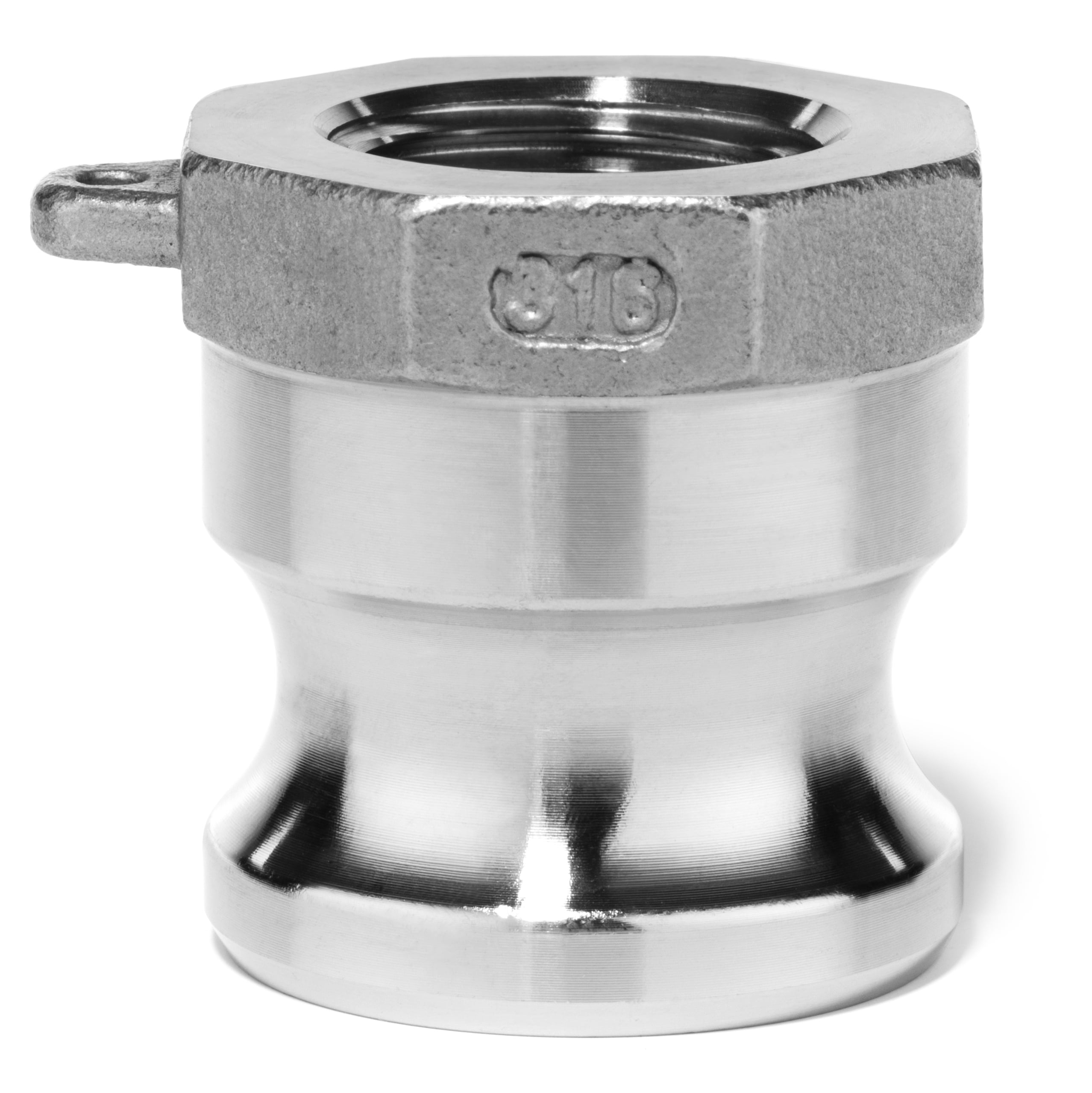 Cam and Groove Fitting - 304 Stainless Steel - Type A - 2-1/2" Adapter ...