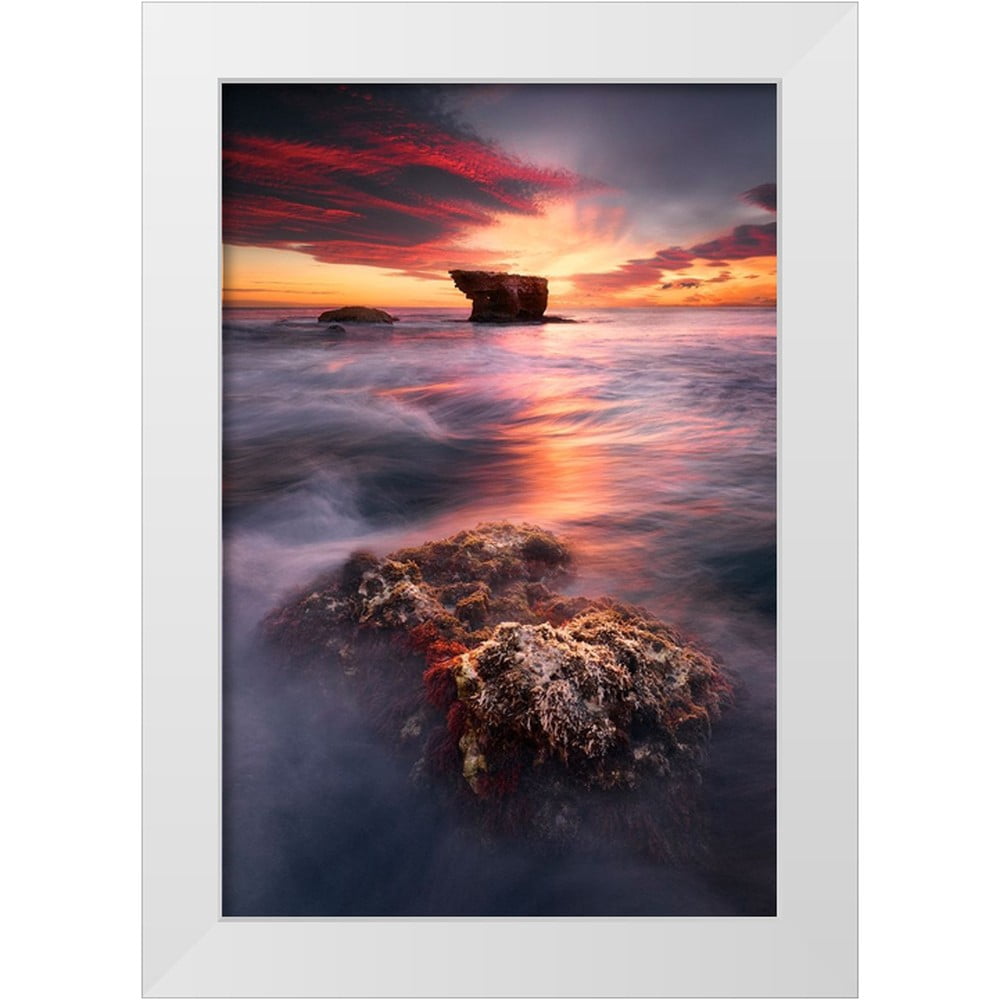 Camacho, Anto 17x24 White Modern Wood Framed Museum Art Print Titled ...