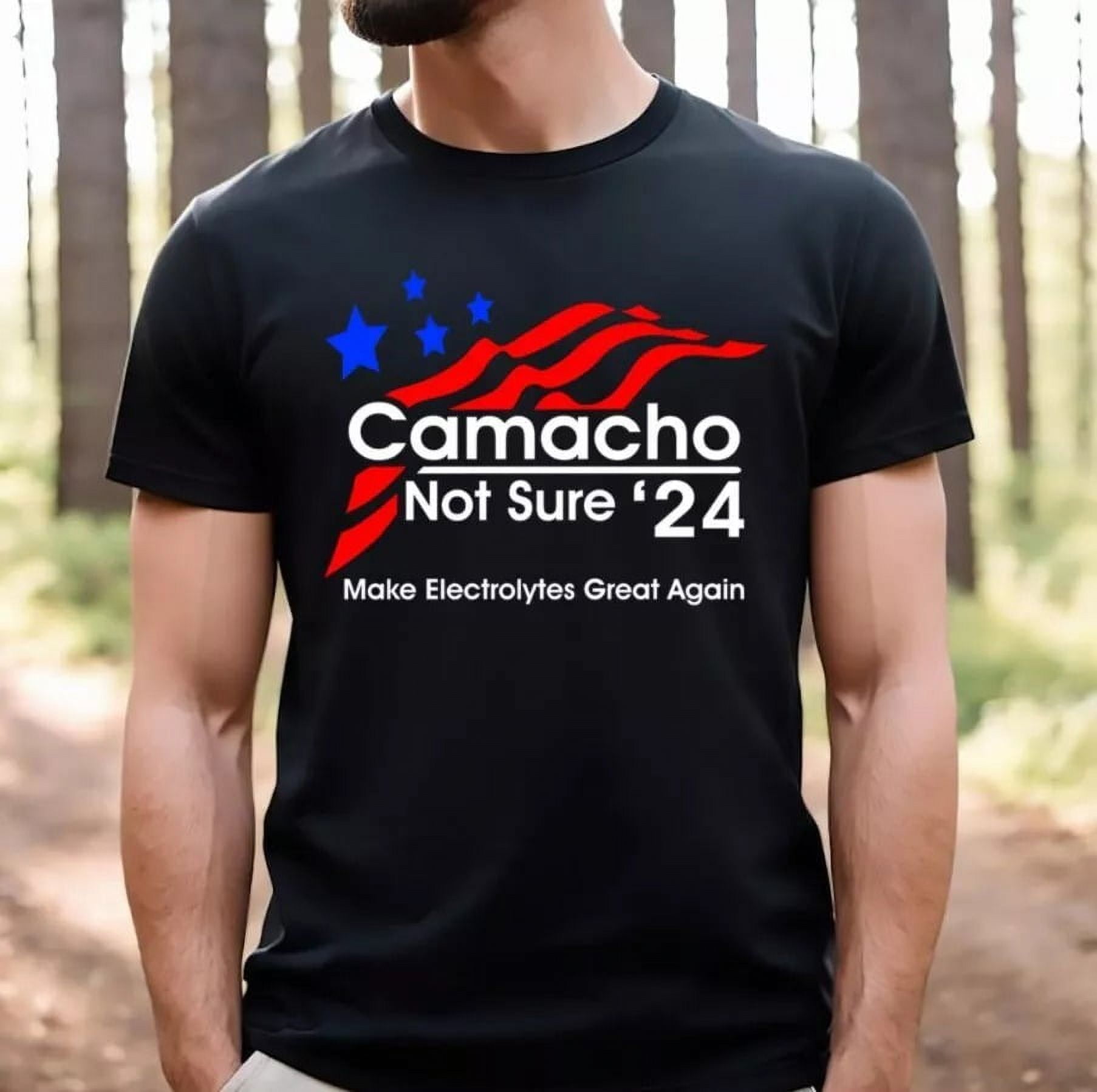 Camacho Not Sure 2024 Presidential T-Shirt, Funny Election 2024 Shirt ...